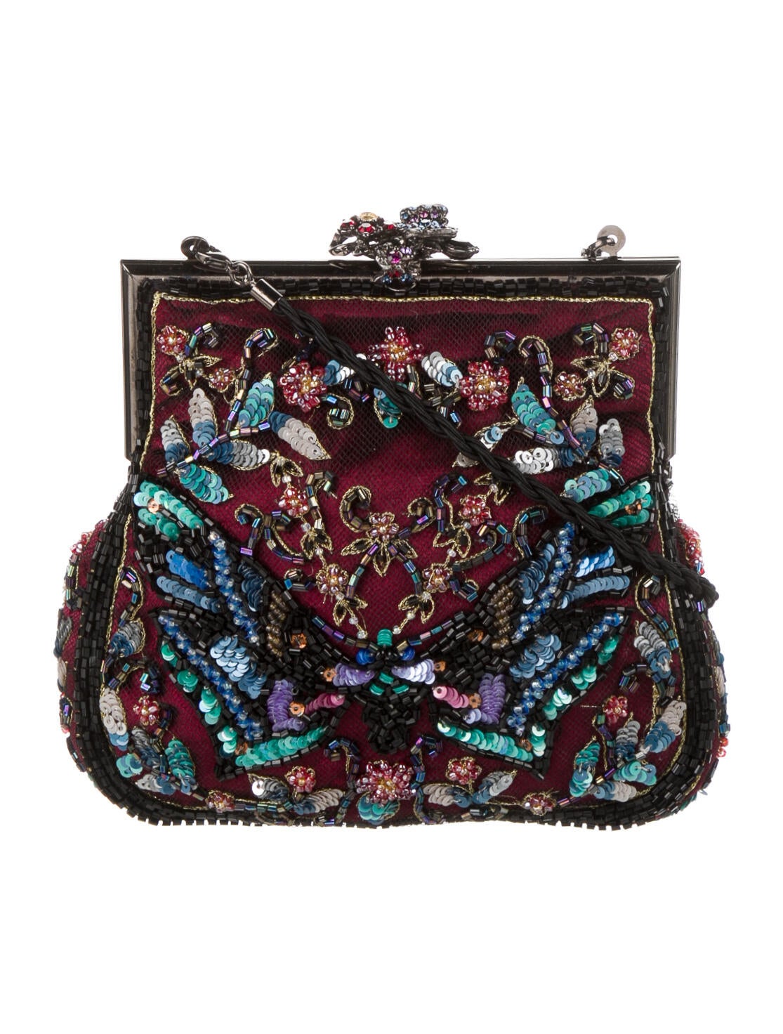 Larisa Barrera Suede Clutch Bag - Burgundy Clutches, Handbags ...