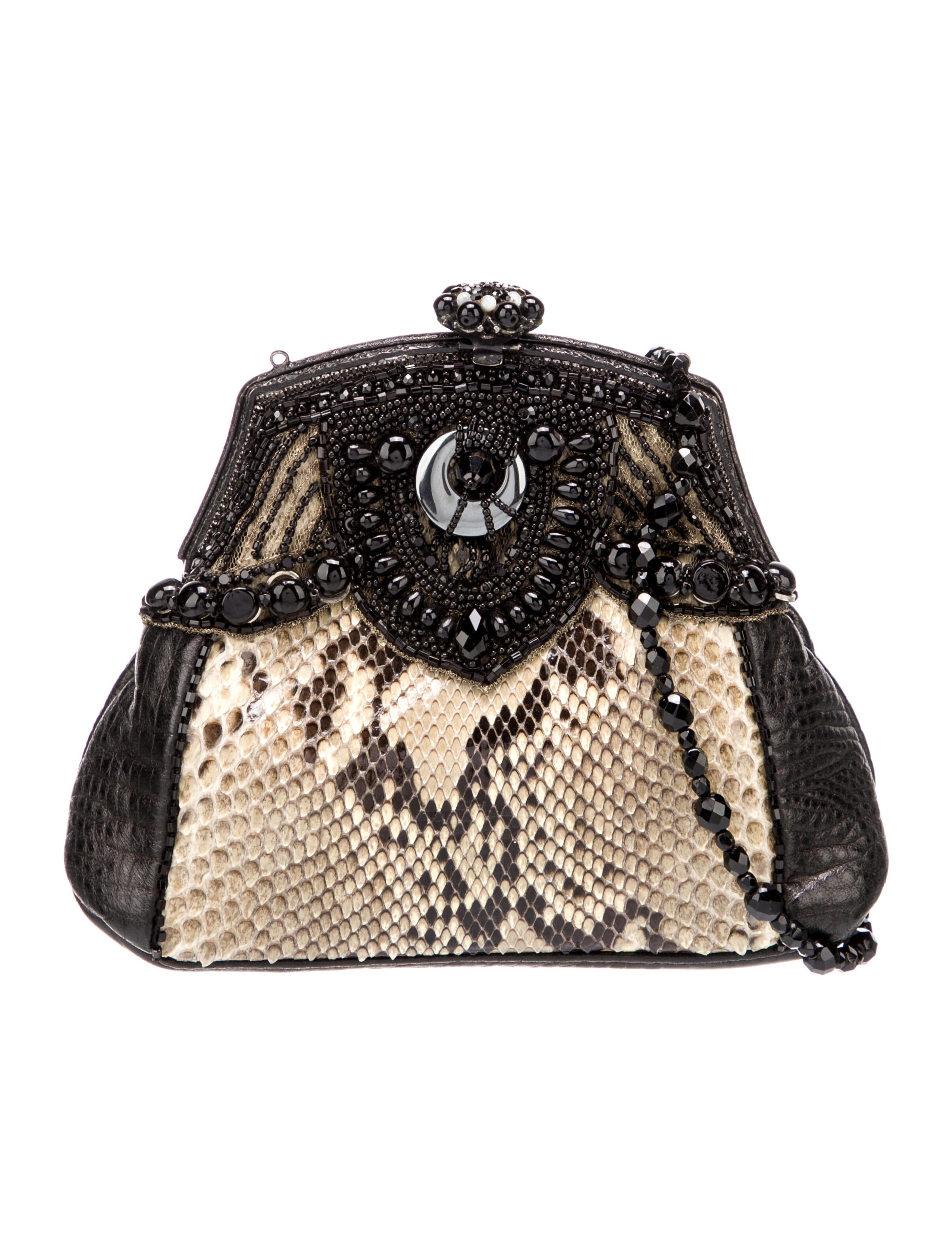 Judith Leiber Crystal Embellished Evening Bag - Silver Evening Bags ...