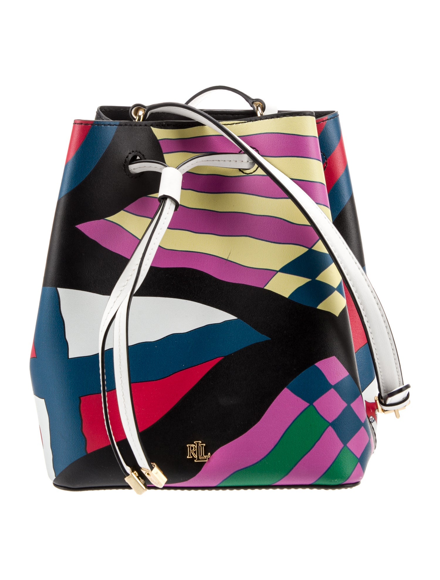 Lauren Ralph Lauren Leather Bucket Bag - Black Bucket Bags, Handbags ...