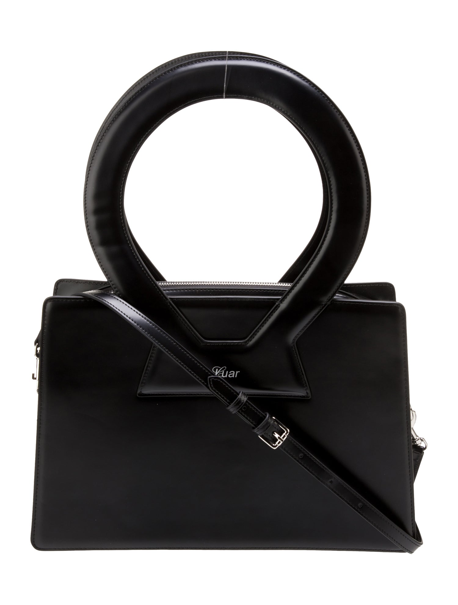 Luar Leather Shoulder Bag - Black Shoulder Bags, Handbags - WLRUA20063 ...