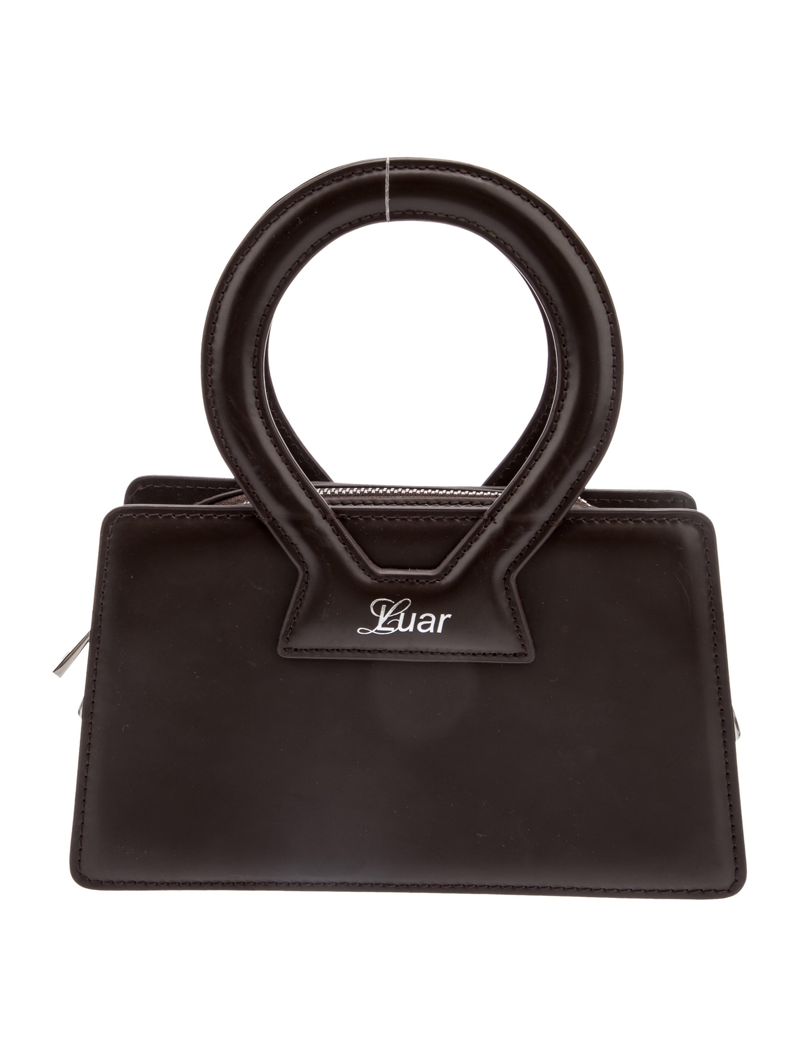 Luar Leather Top Handle Bag - Brown Handle Bags, Handbags - WLRUA20140 ...