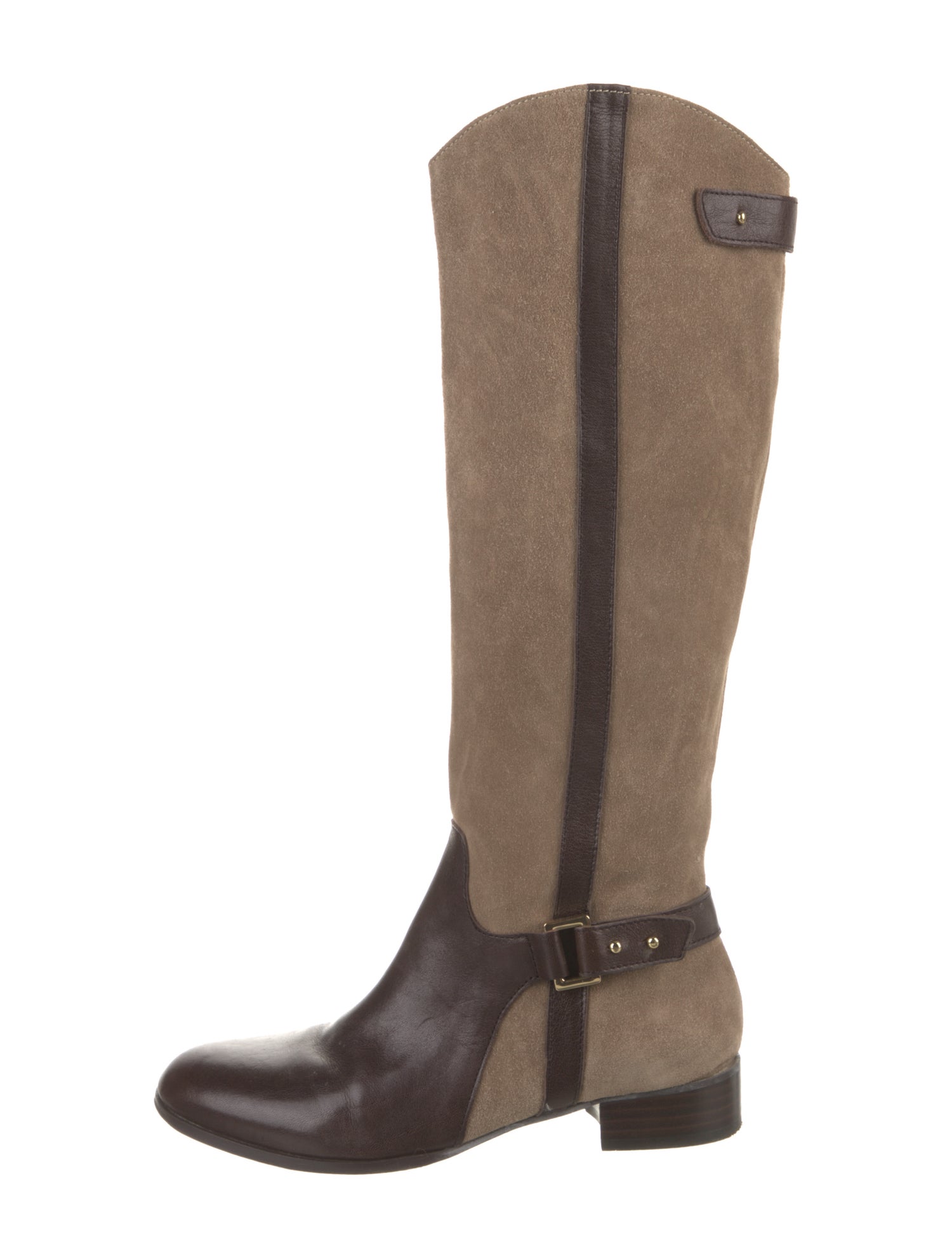Louise et Cie Suede Riding Boots - Brown Boots, Shoes - WLSEC22181 ...