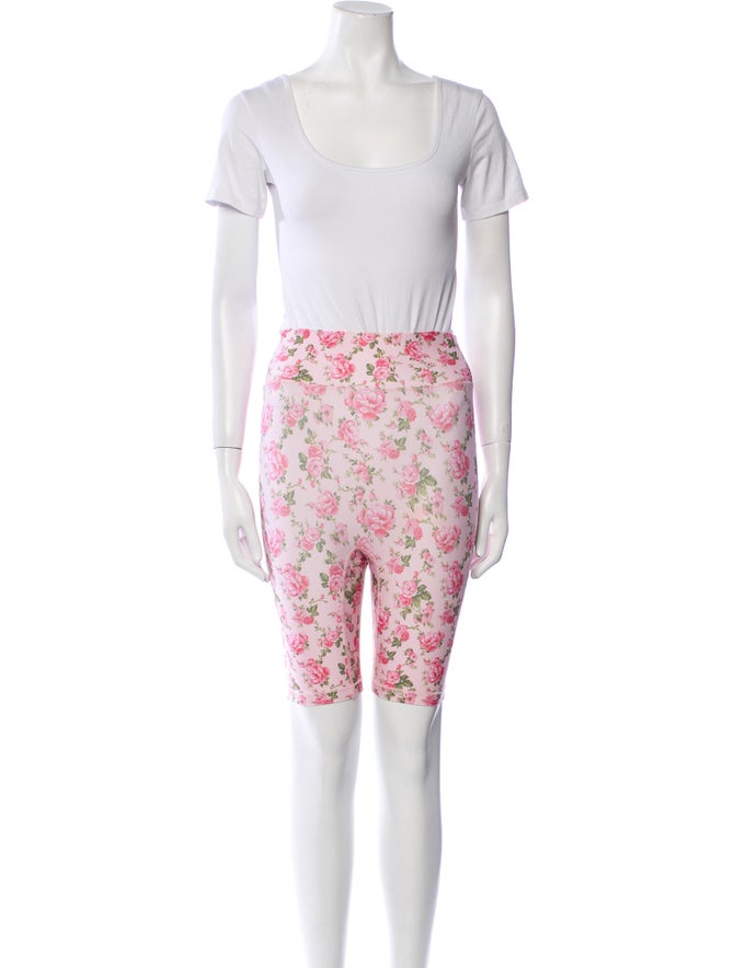 LoveShackFancy x Bandier Printed Set - Pink, 11.5" Rise Suits and Sets ...
