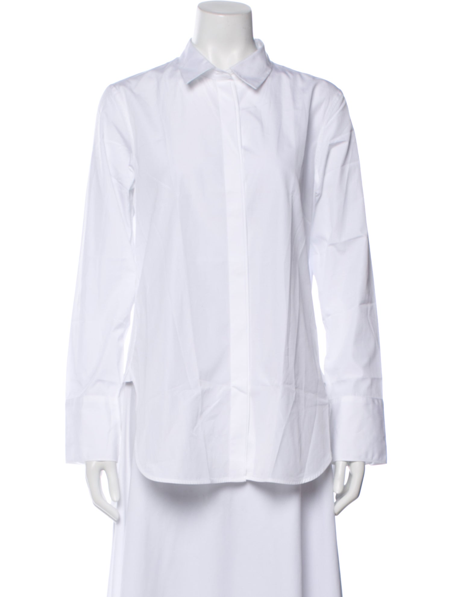 Lis Lareida Long Sleeve Button-Up Top - White Tops, Clothing ...