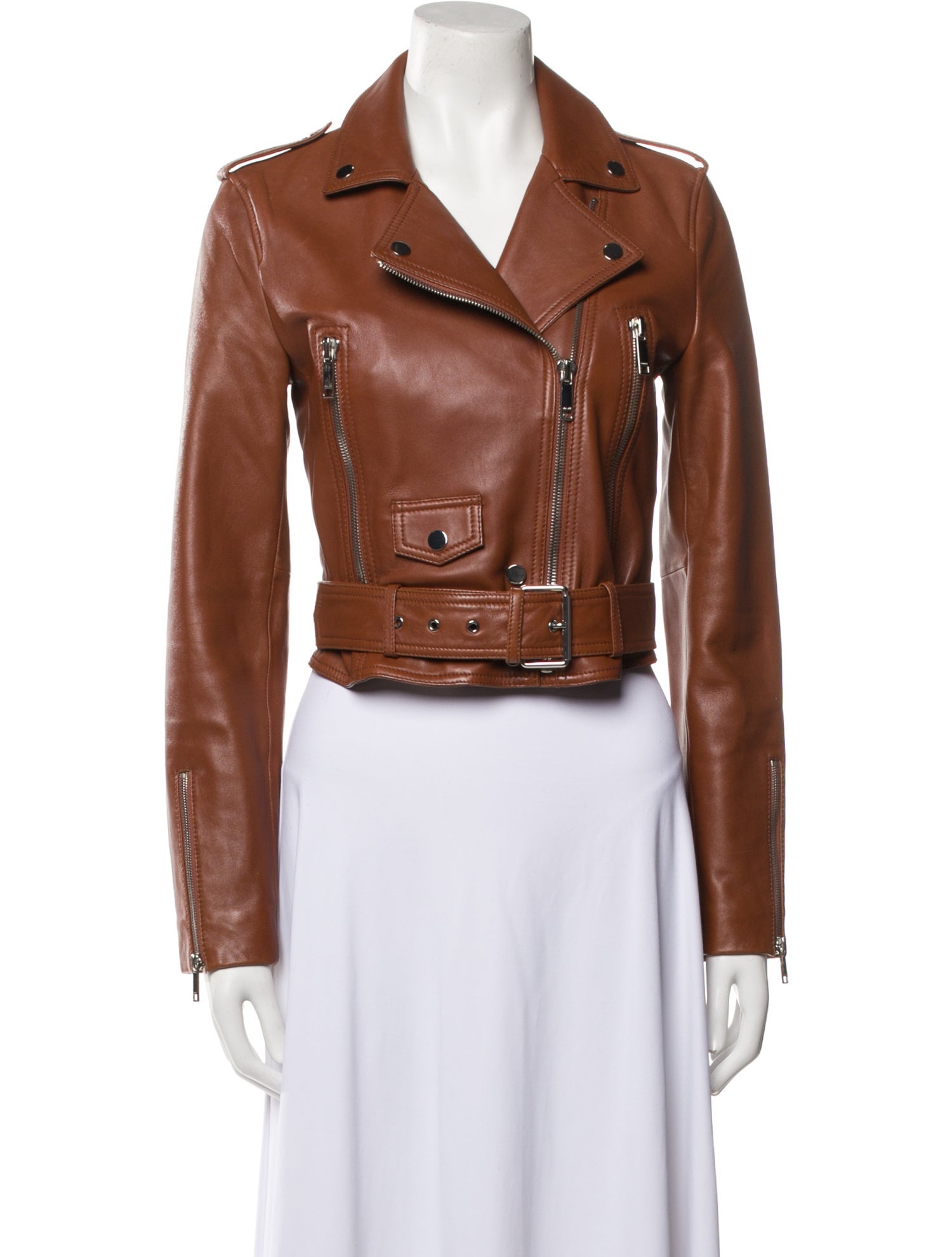 LTH JKT Leather Biker Jacket - Brown Jackets, Clothing - WLTHJ20340 | The RealReal