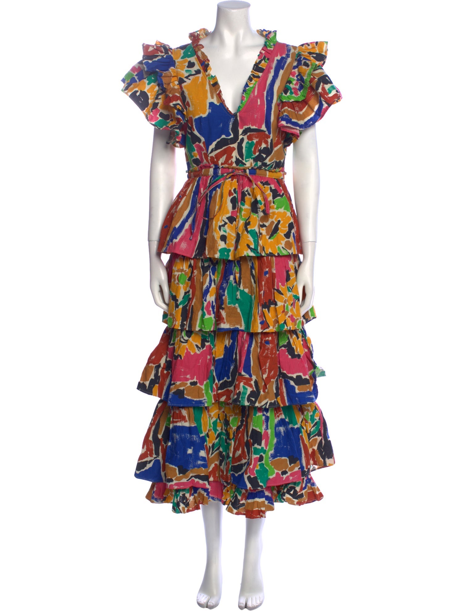 Love the Label Floral Print Long Dress - Brown Dresses, Clothing ...