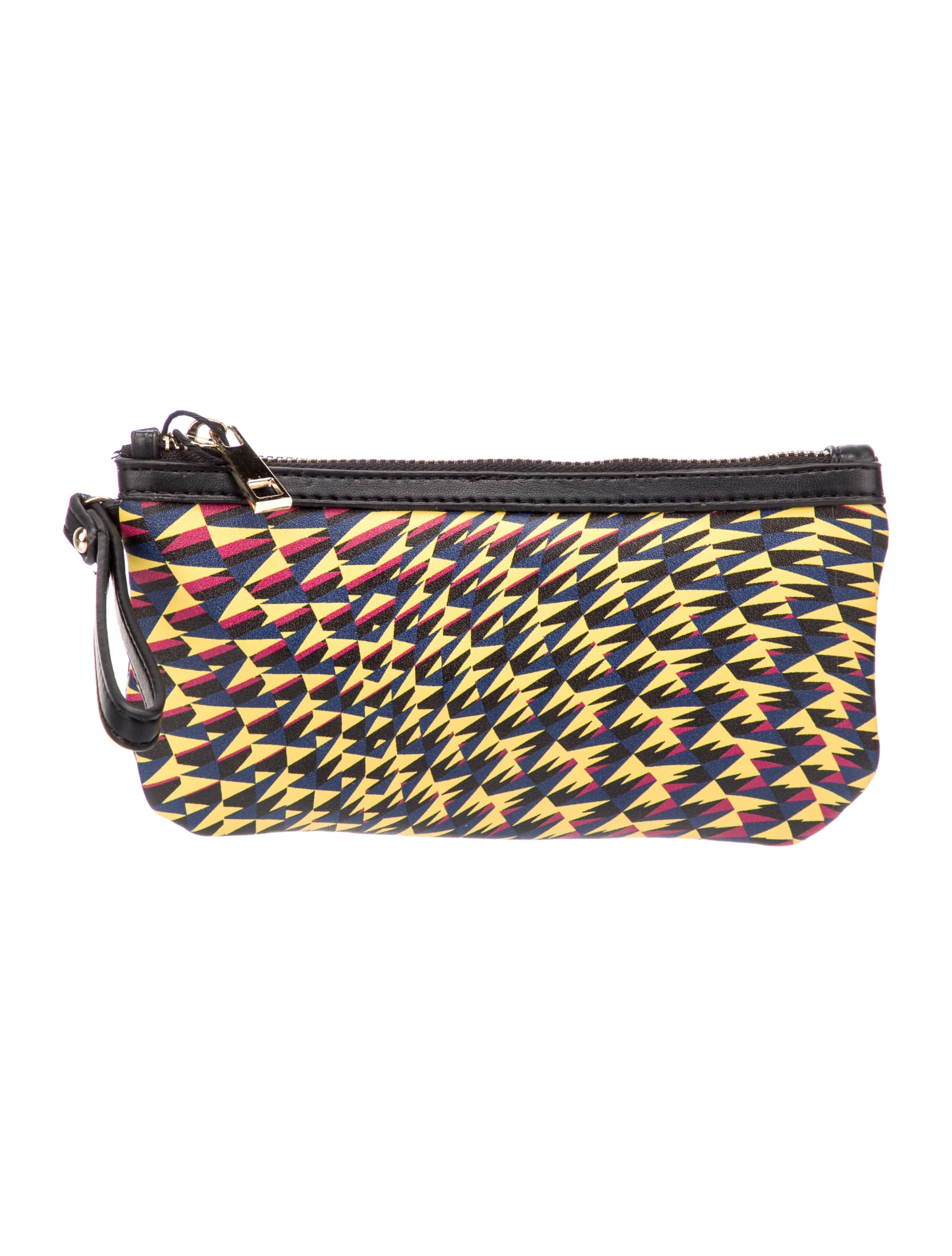 M Missoni Coated Canvas Pattern Clutch w/ Tags - Yellow Clutches ...