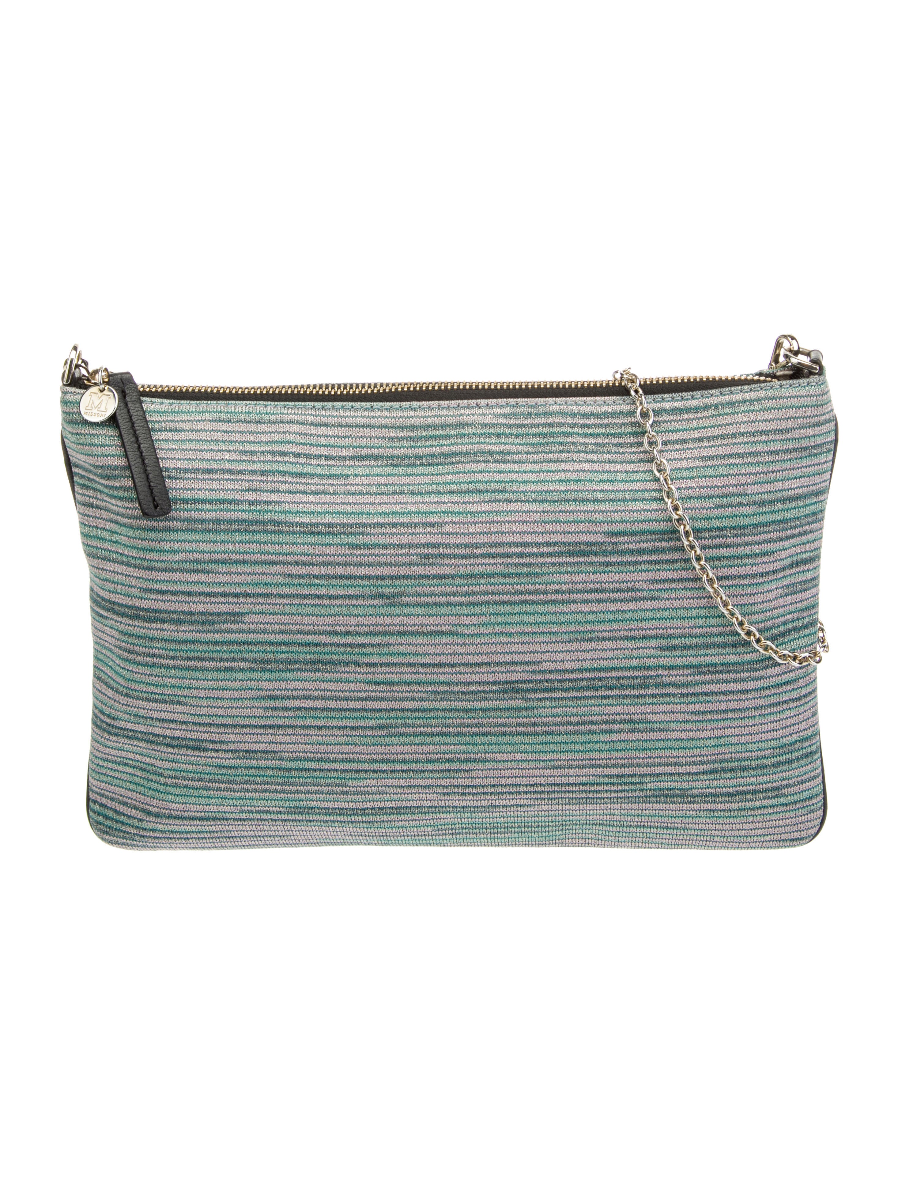 M Missoni Canvas Shoulder Bag - Green Shoulder Bags, Handbags ...