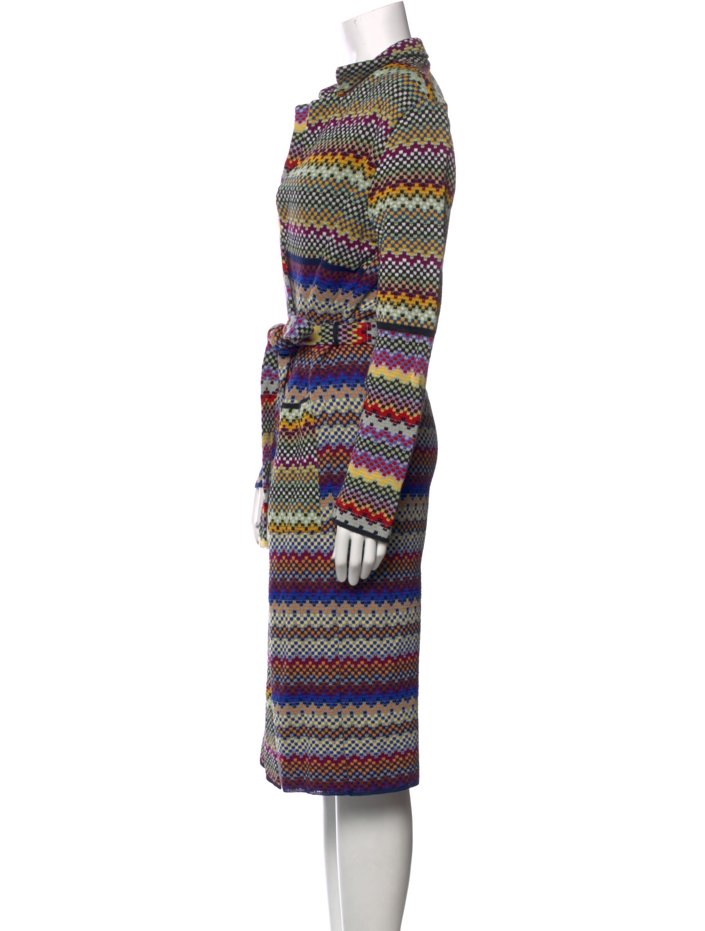 M Missoni Printed Fur Coat - Blue Coats, Clothing - WM4107508 | The ...