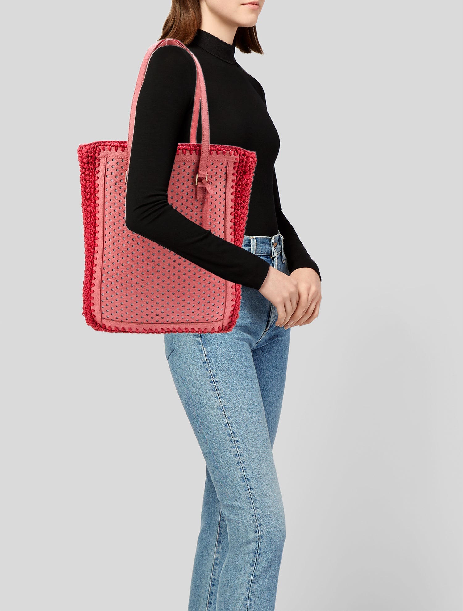 Loewe Large Slit Bag - Pink Totes, Handbags - LOW51503 | The RealReal