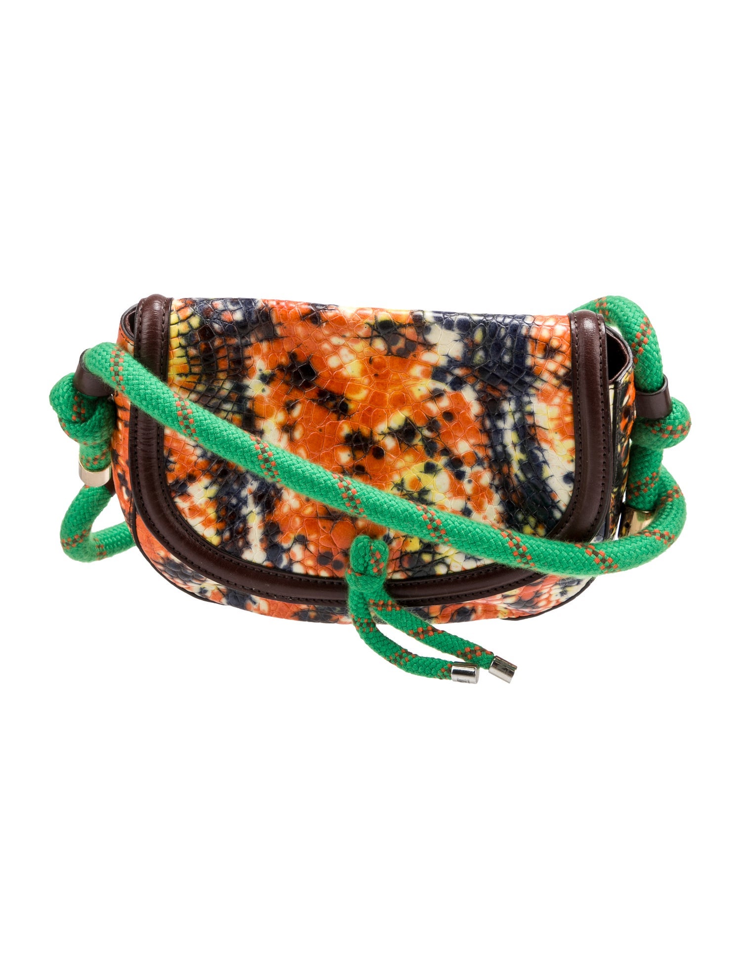 M Missoni Multi-Tonal Leather Shoulder Bag - Orange Shoulder Bags ...