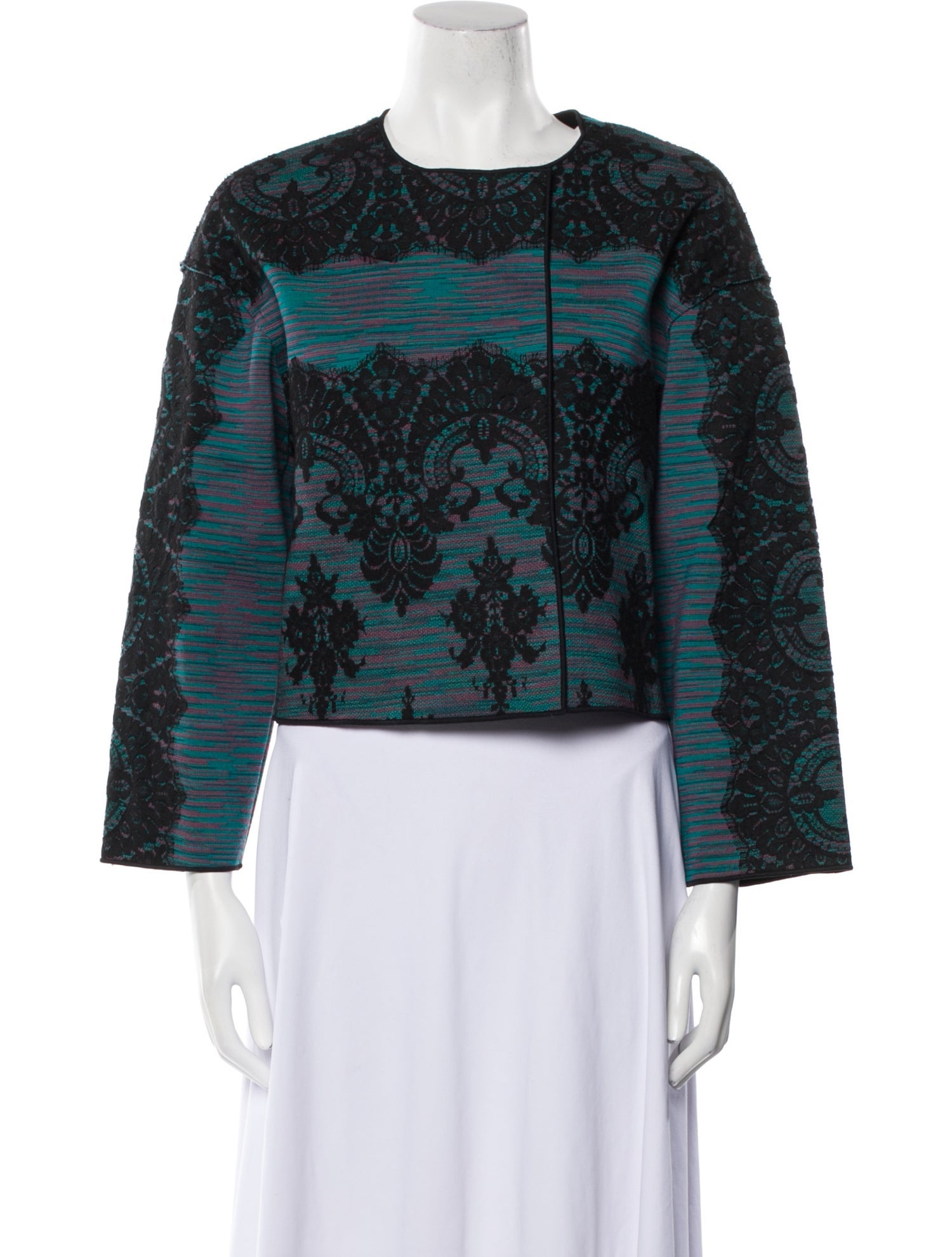 M Missoni Wool Printed Jacket w/ Tags - Blue Jackets, Clothing ...