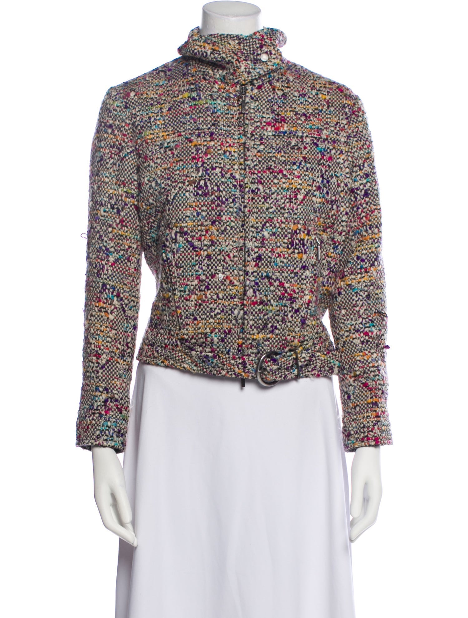 M Missoni Virgin Wool Printed Evening Jacket - Purple Jackets, Clothing ...