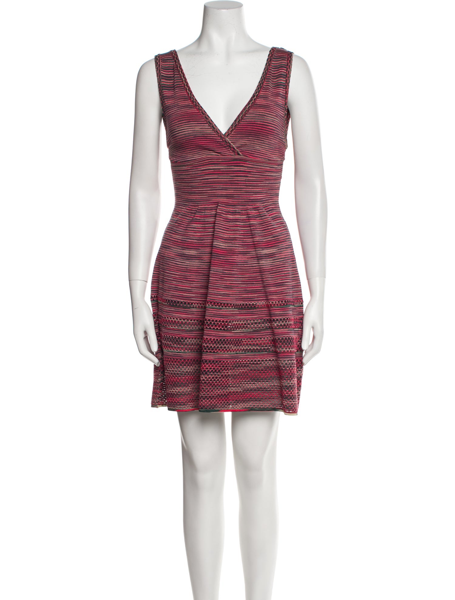 M Missoni V-Neck Mini Dress w/ Tags - Pink Dresses, Clothing - WM4116459 | The RealReal