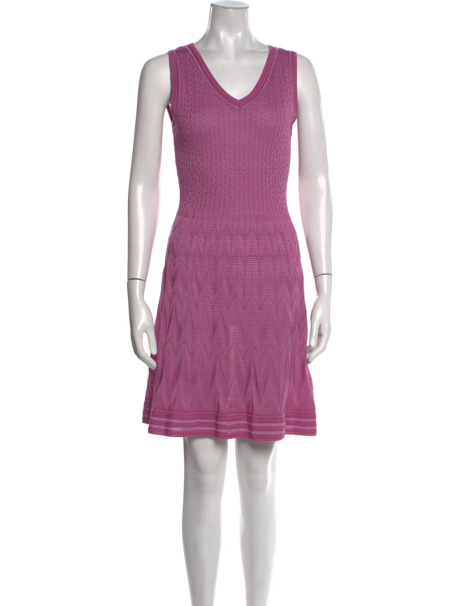 M Missoni V-Neck Mini Dress - Purple Dresses, Clothing - WM4118303 | The RealReal