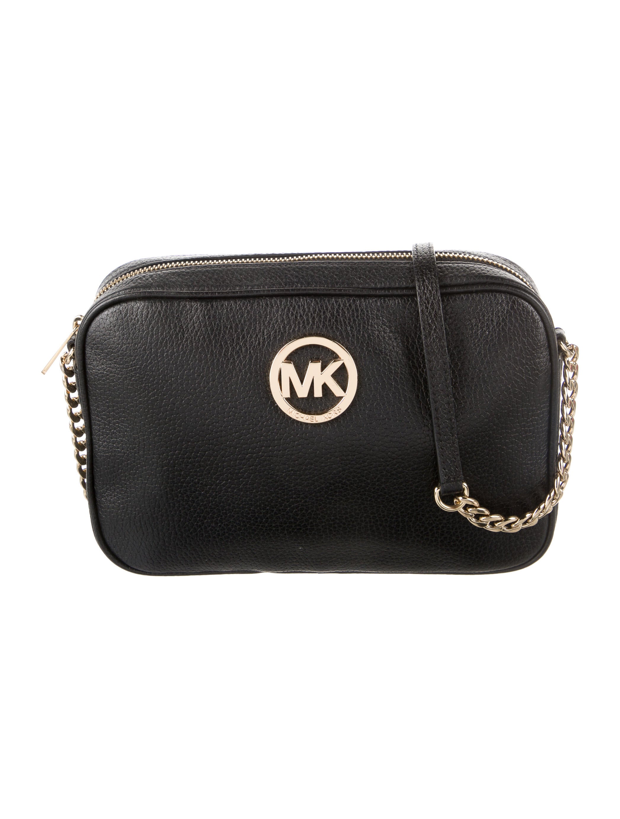 Michael Michael Kors Leather Crossbody Bag - Black Crossbody Bags ...