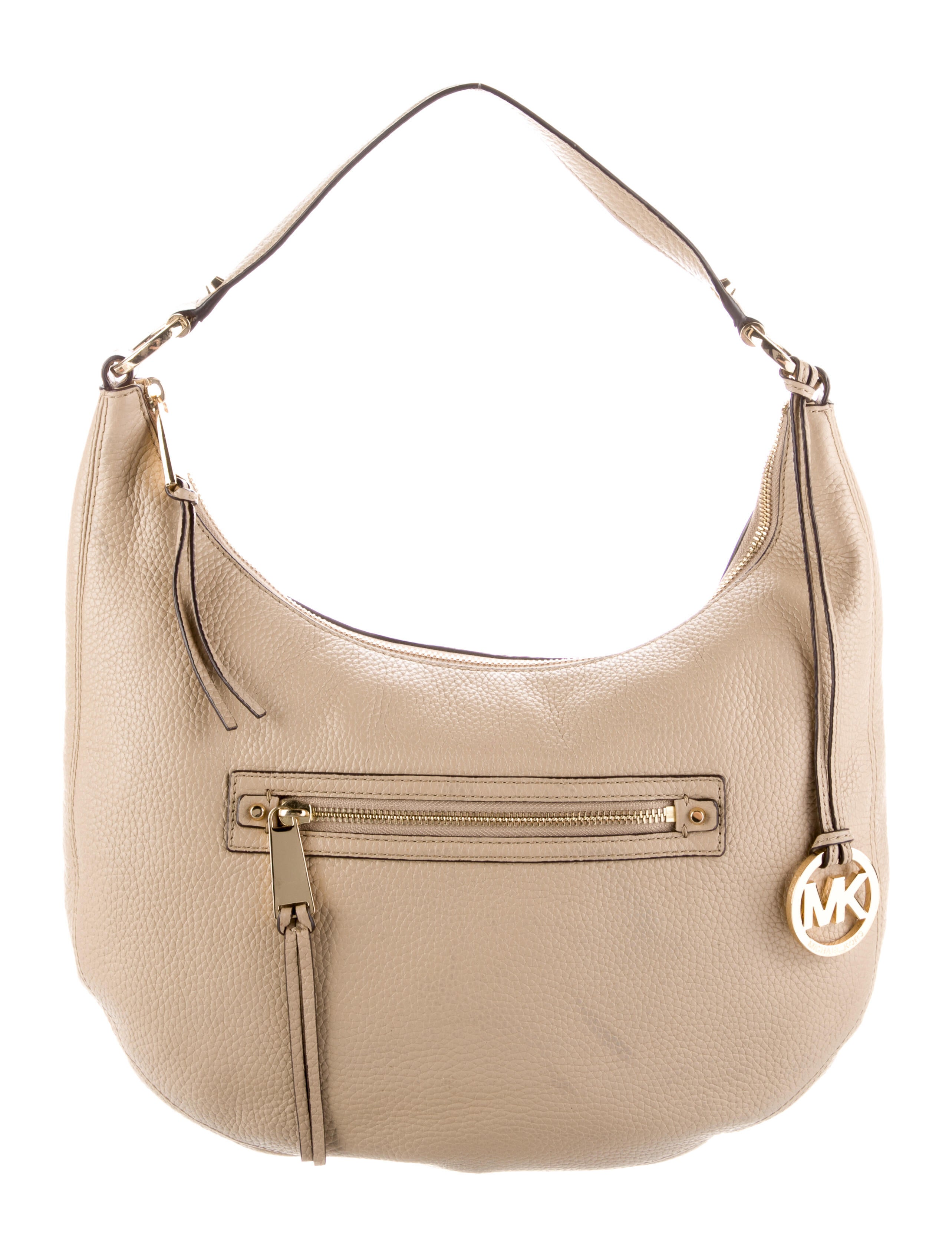 Michael Michael Kors Studded Leather Hobo - Brown Hobos, Handbags ...
