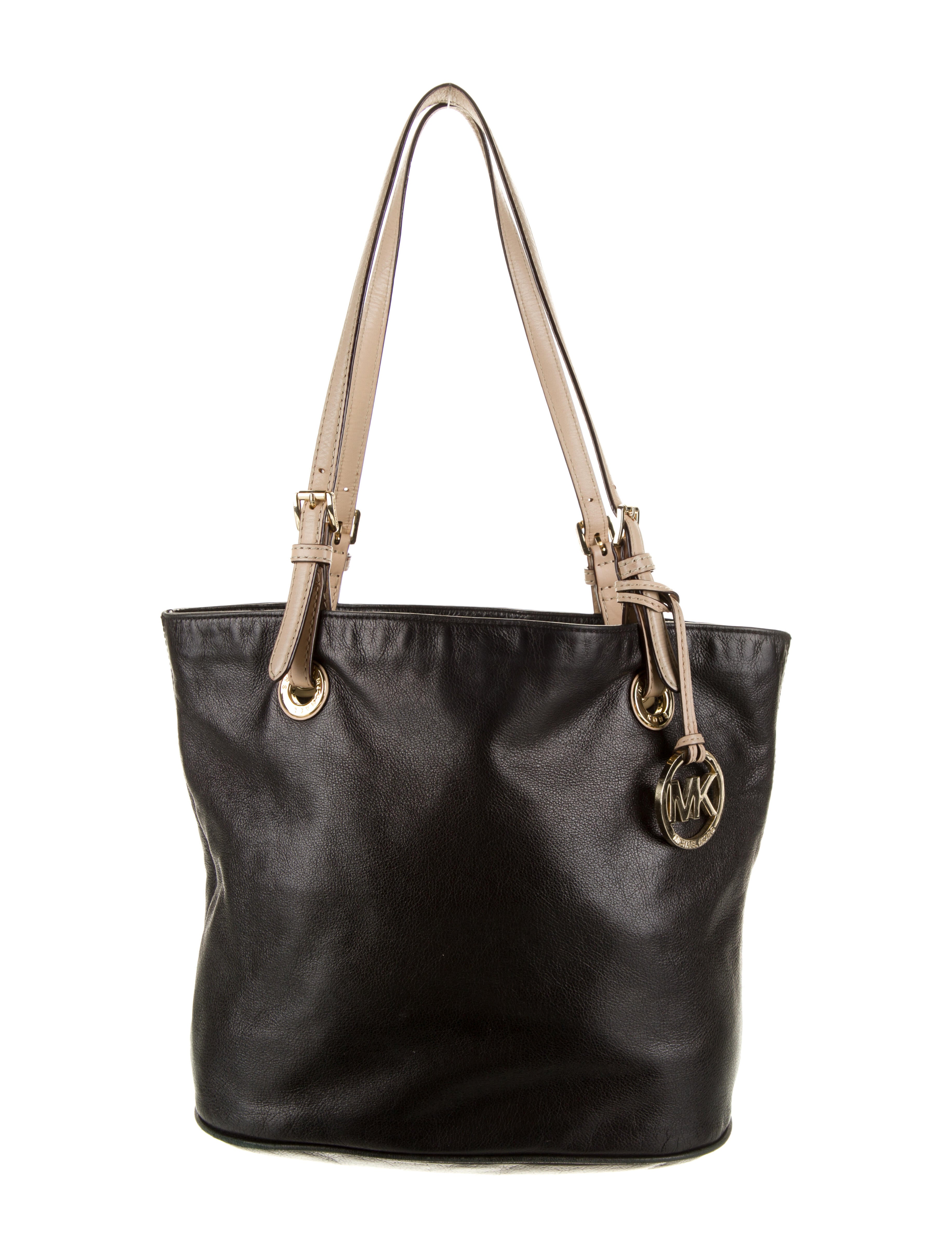 Michael Michael Kors Textured Leather Tote - Black Totes, Handbags ...