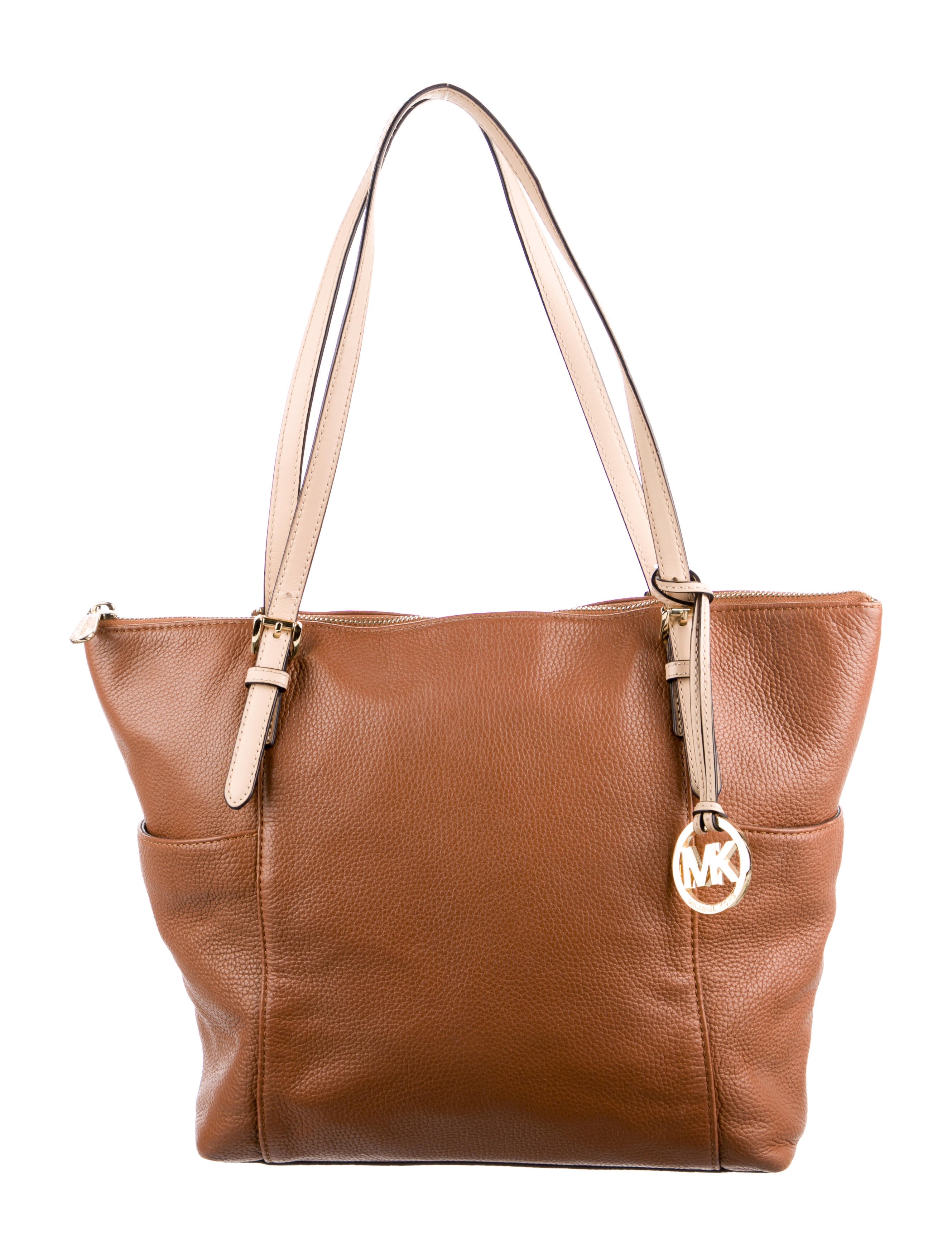 Michael Michael Kors Leather Tote Bag - Brown Totes, Handbags ...