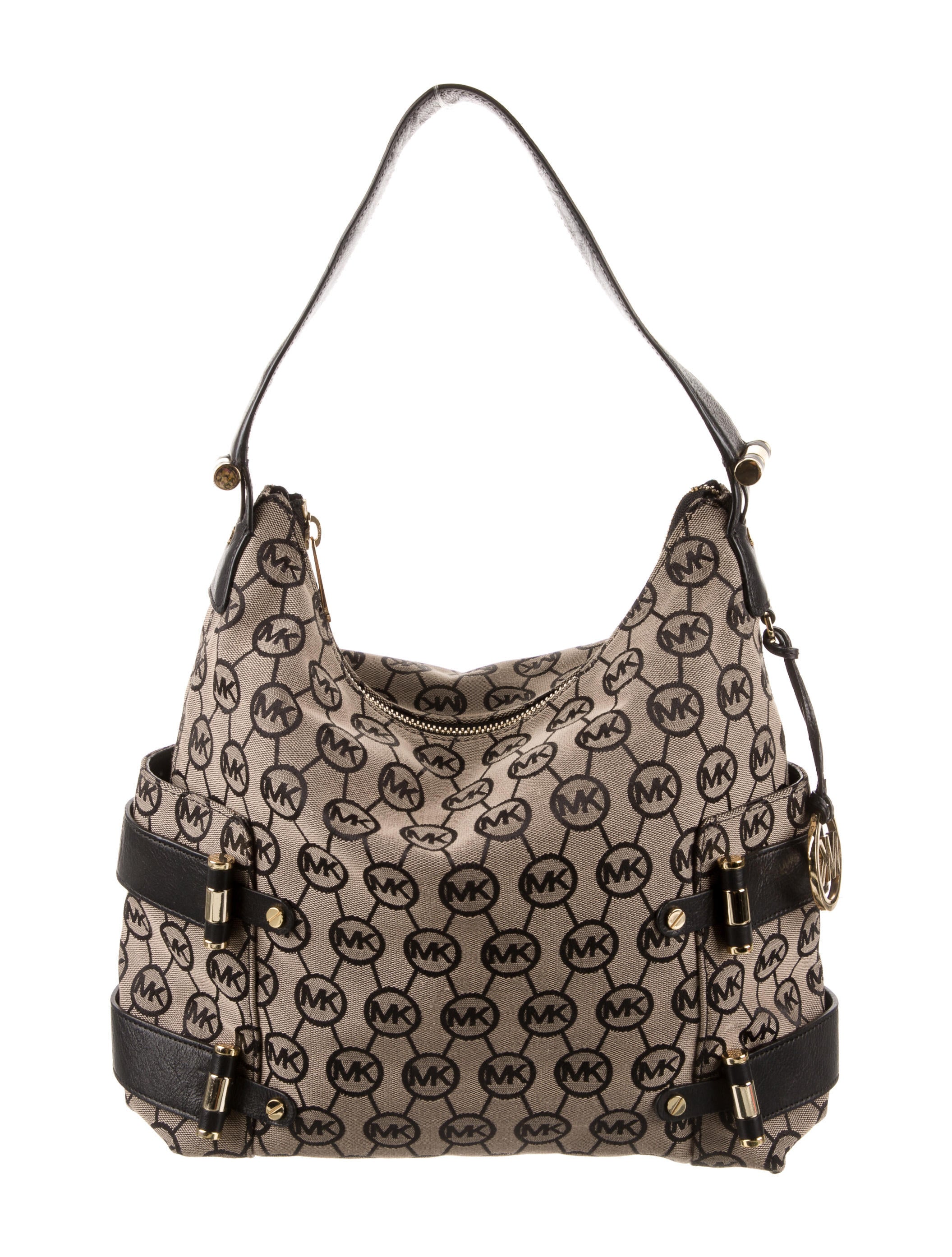 Michael Michael Kors Leather Hobo Bag - Brown Hobos, Handbags ...