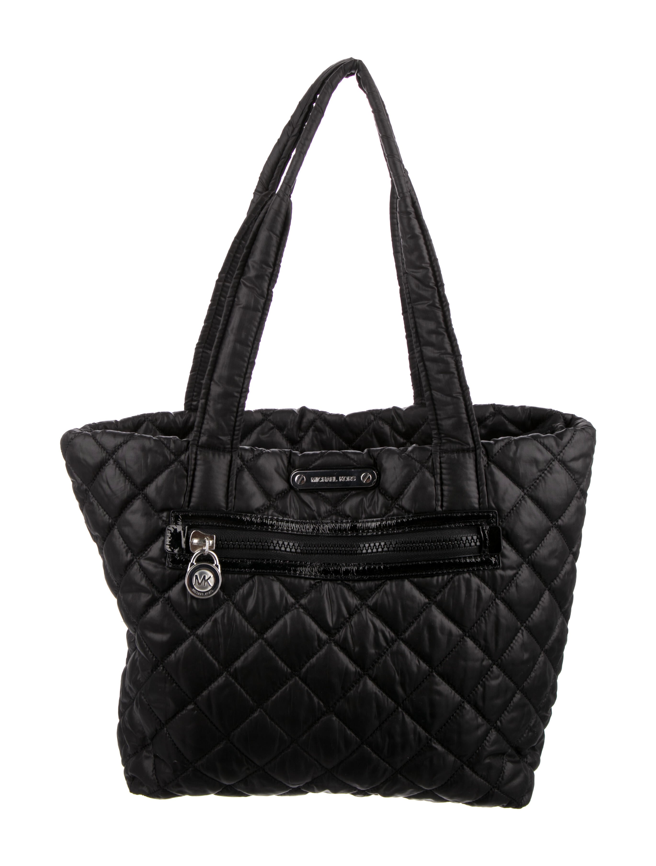 Michael Michael Kors Quilted Nylon Tote Bag - Black Totes, Handbags ...