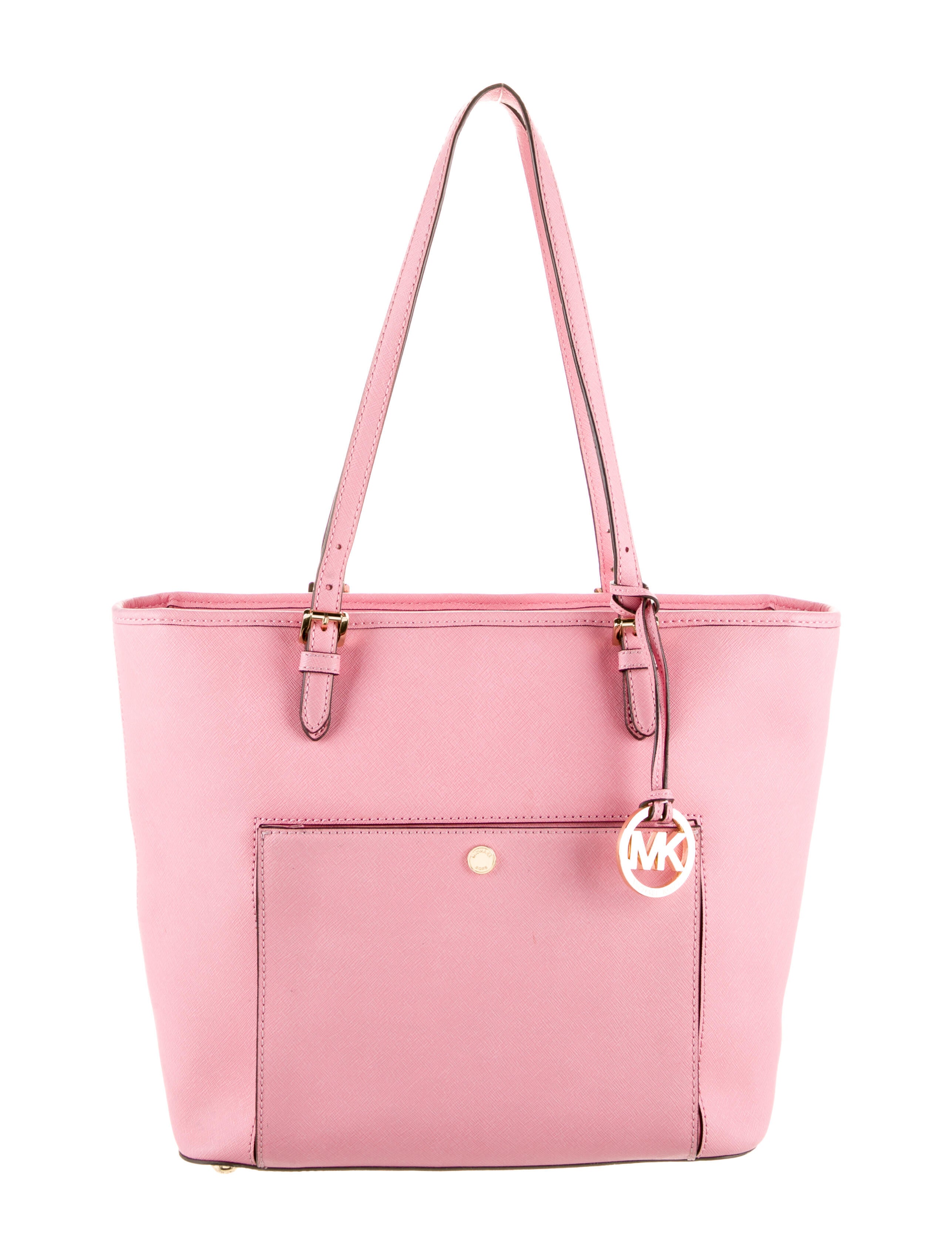 Michael Michael Kors Solid Leather Tote - Pink Totes, Handbags ...