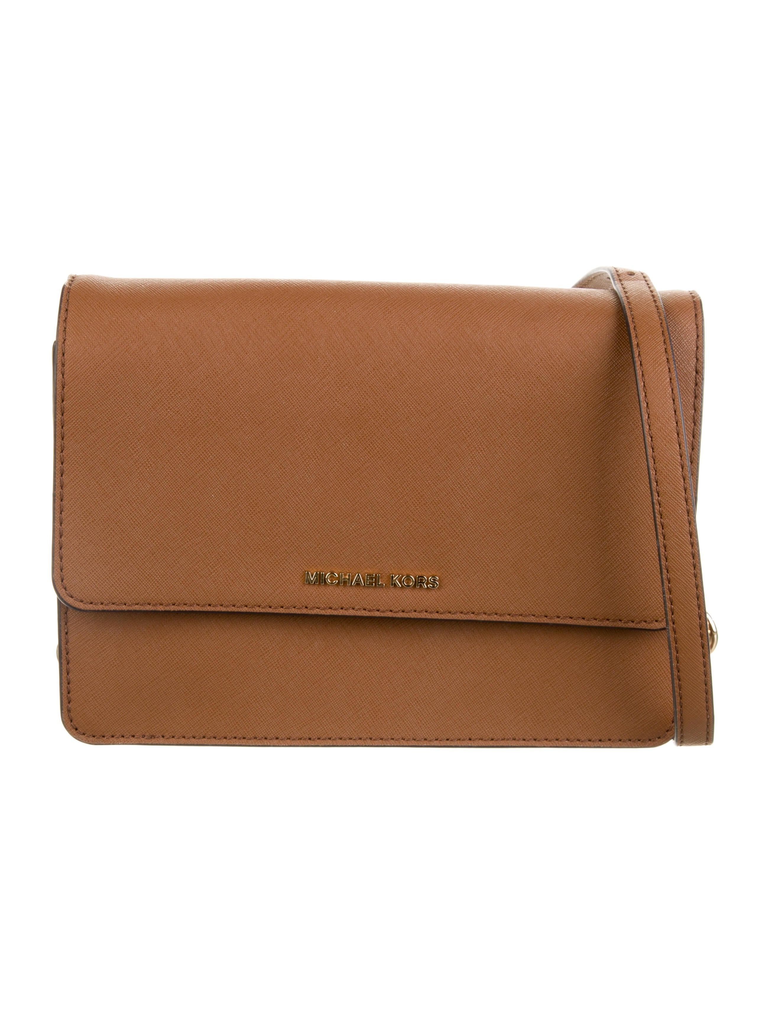 Michael Michael Kors Daniella Leather Crossbody Bag - Brown Crossbody ...