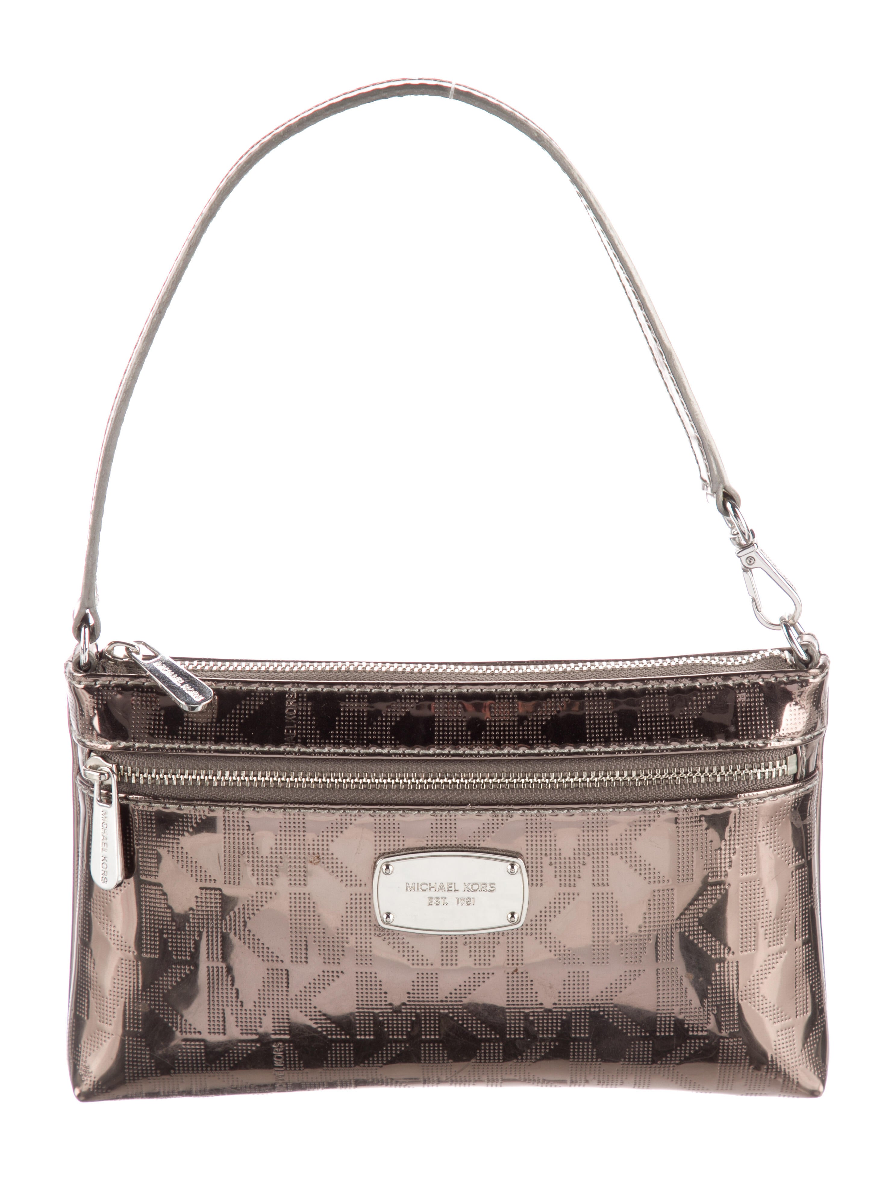 Michael Michael Kors PVC Logo Handle Bag - Metallic Handle Bags ...