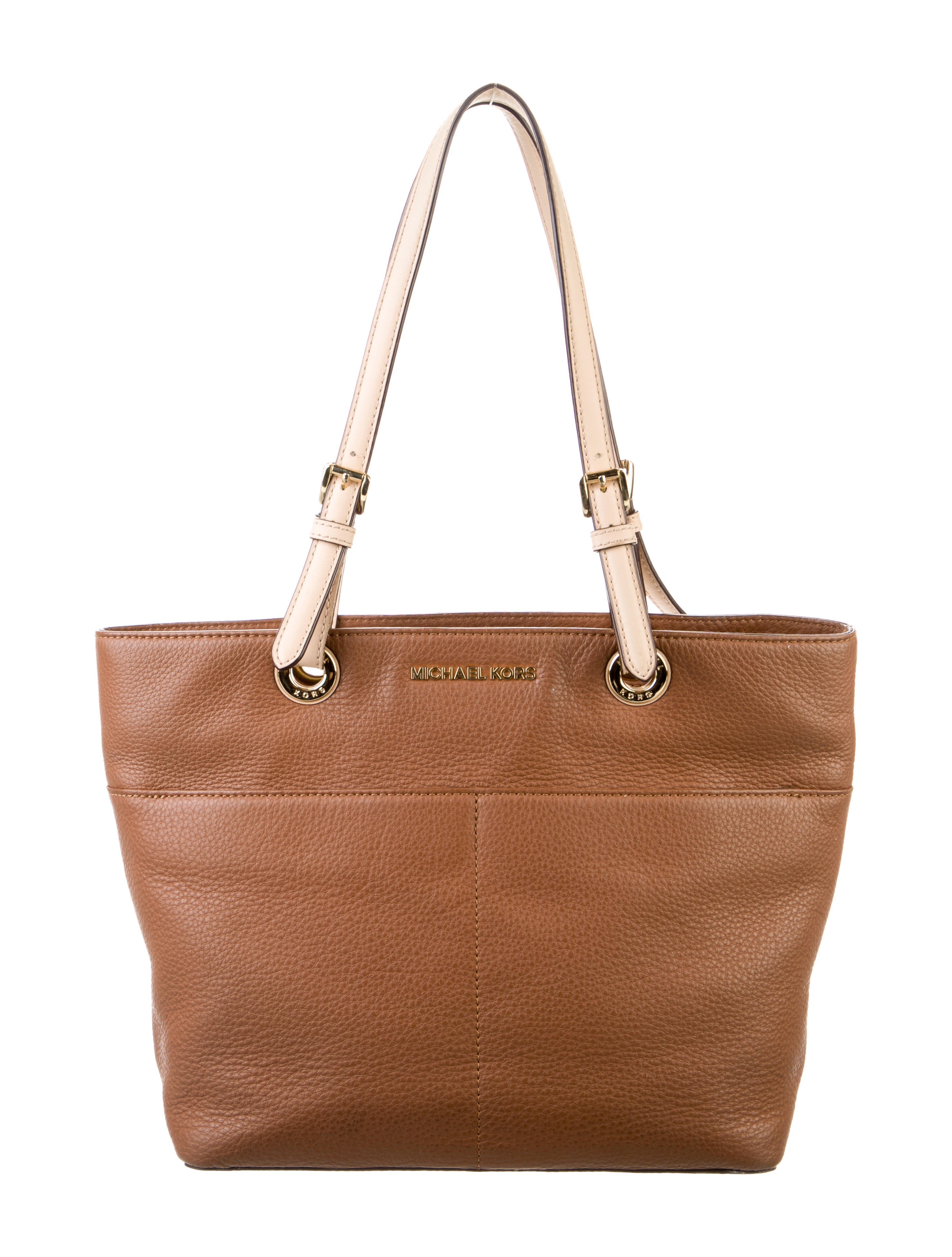 Michael Michael Kors Small Pebbled Leather Tote - Brown Totes, Handbags ...