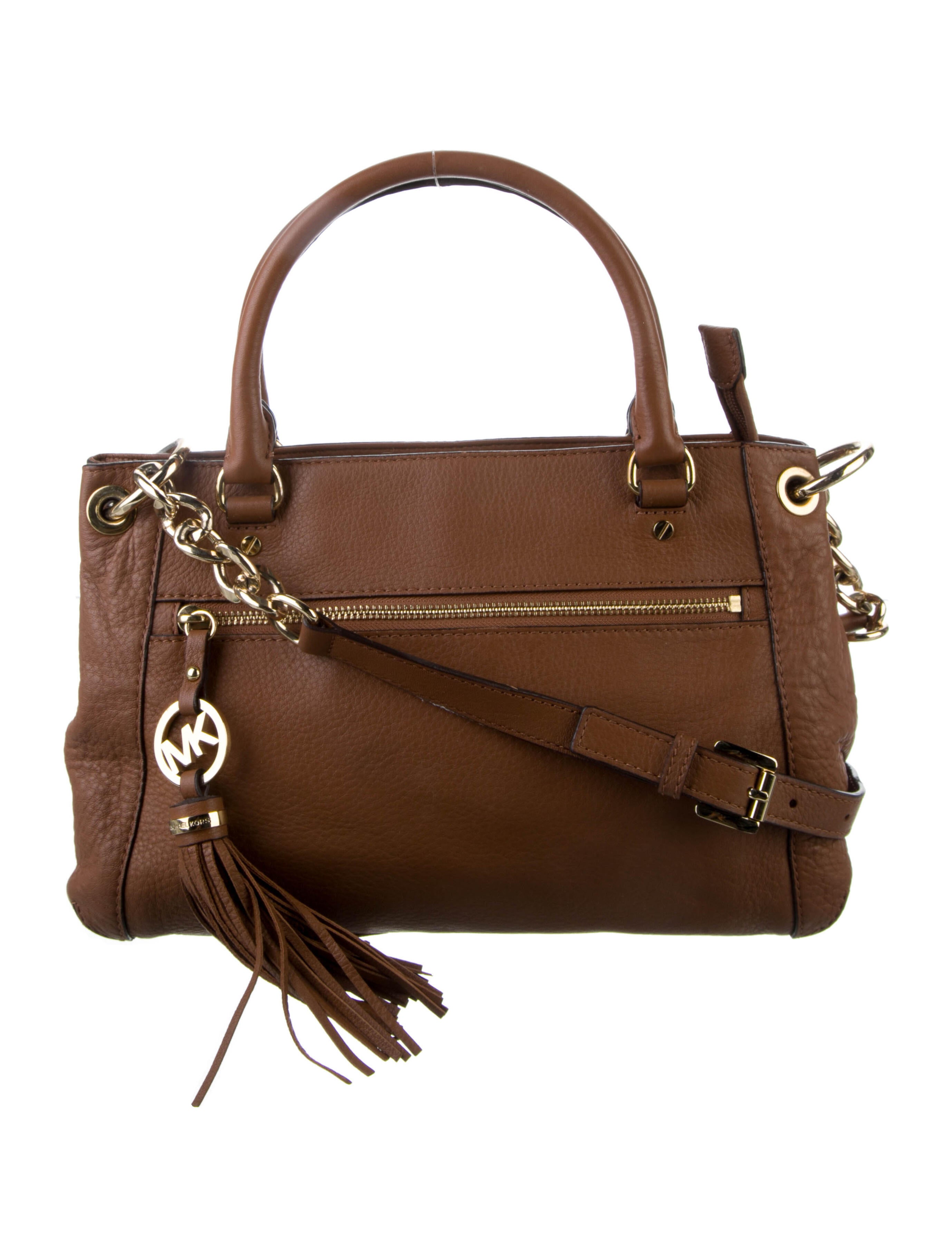 Michael Michael Kors Leather Shoulder Bag - Brown Shoulder Bags ...