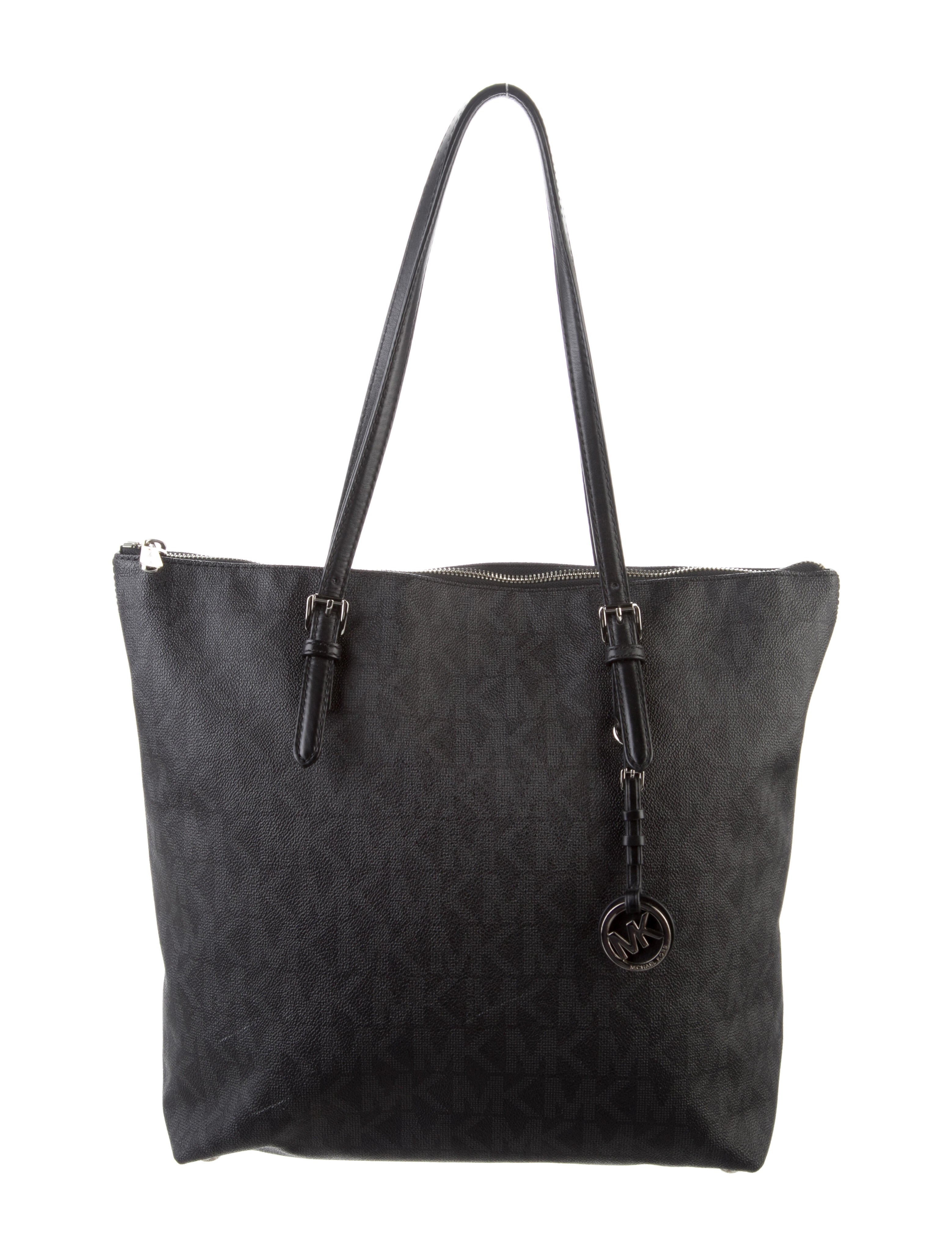 Michael Michael Kors Monogram Tote Bag - Black Totes, Handbags ...