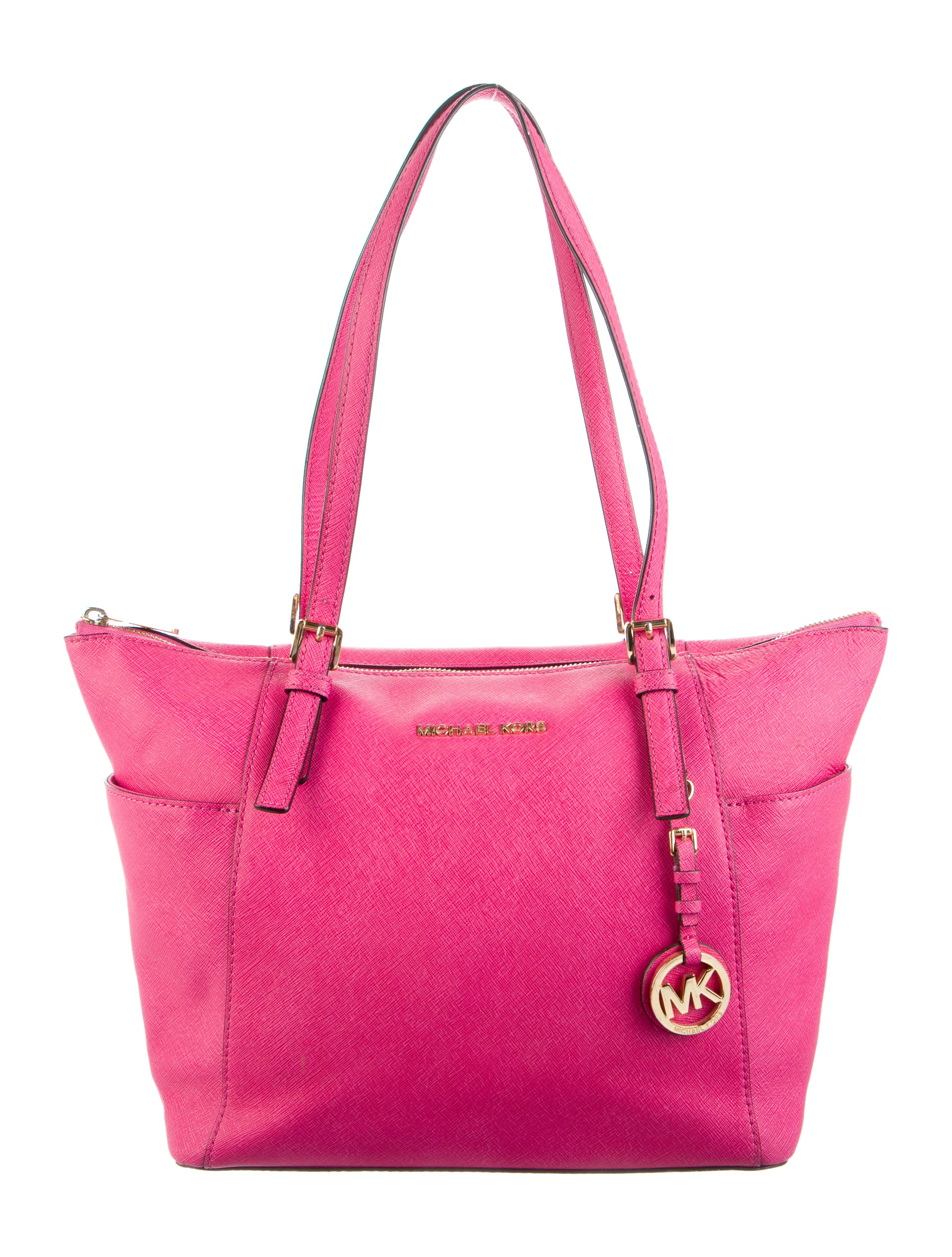 Michael Michael Kors Saffiano Leather Tote Bag - Pink Totes, Handbags ...