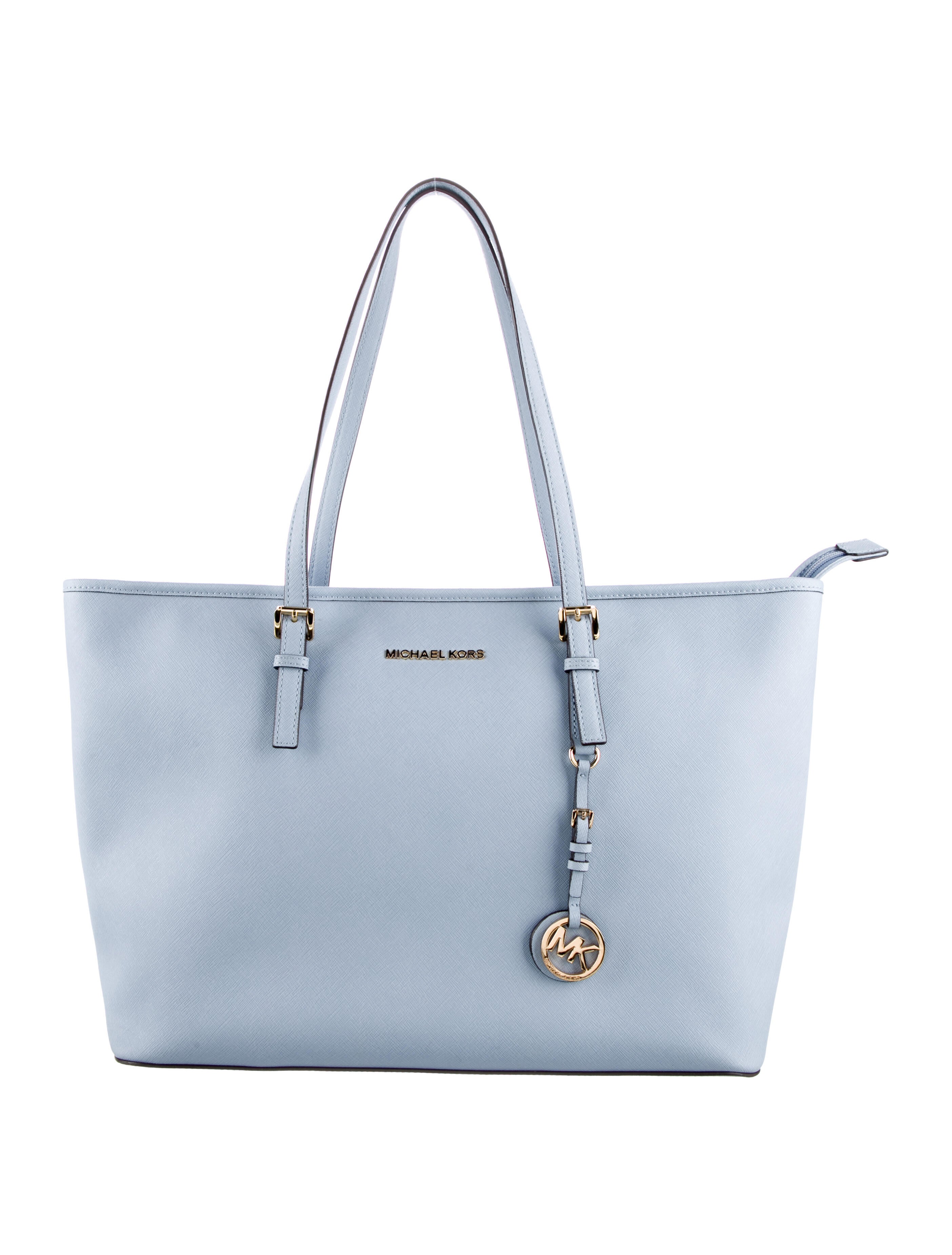 Michael Michael Kors Saffiano Leather Tote - Blue Totes, Handbags ...