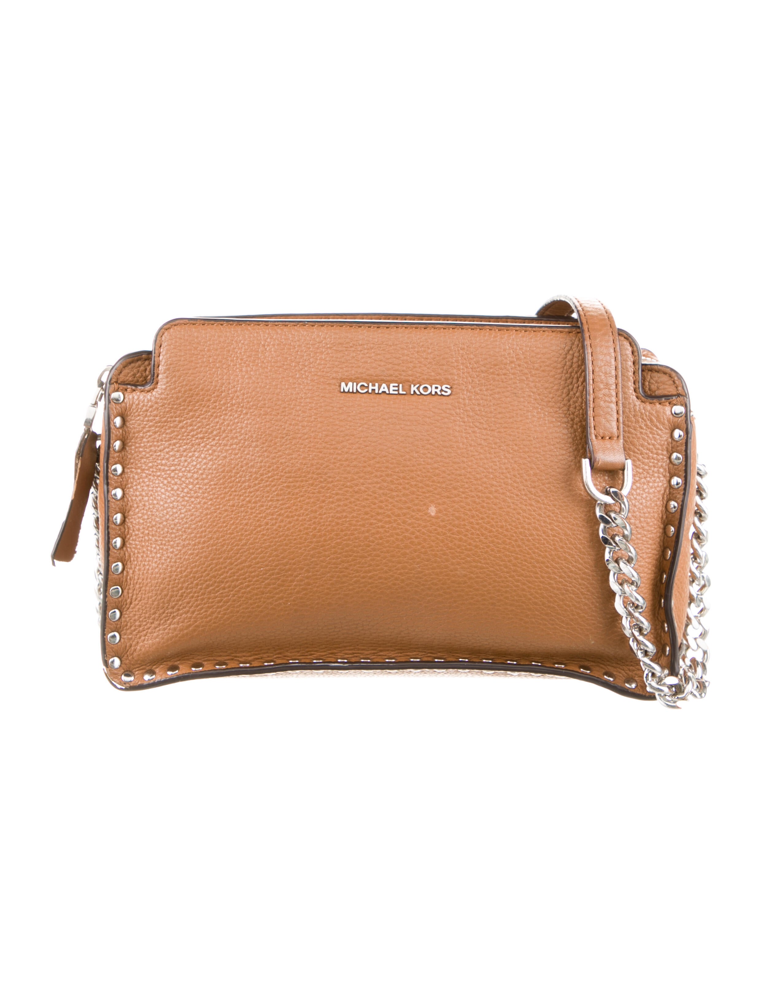 Michael Michael Kors Leather Crossbody Bag - Brown Crossbody Bags, Handbags - WM5148343 | The ...