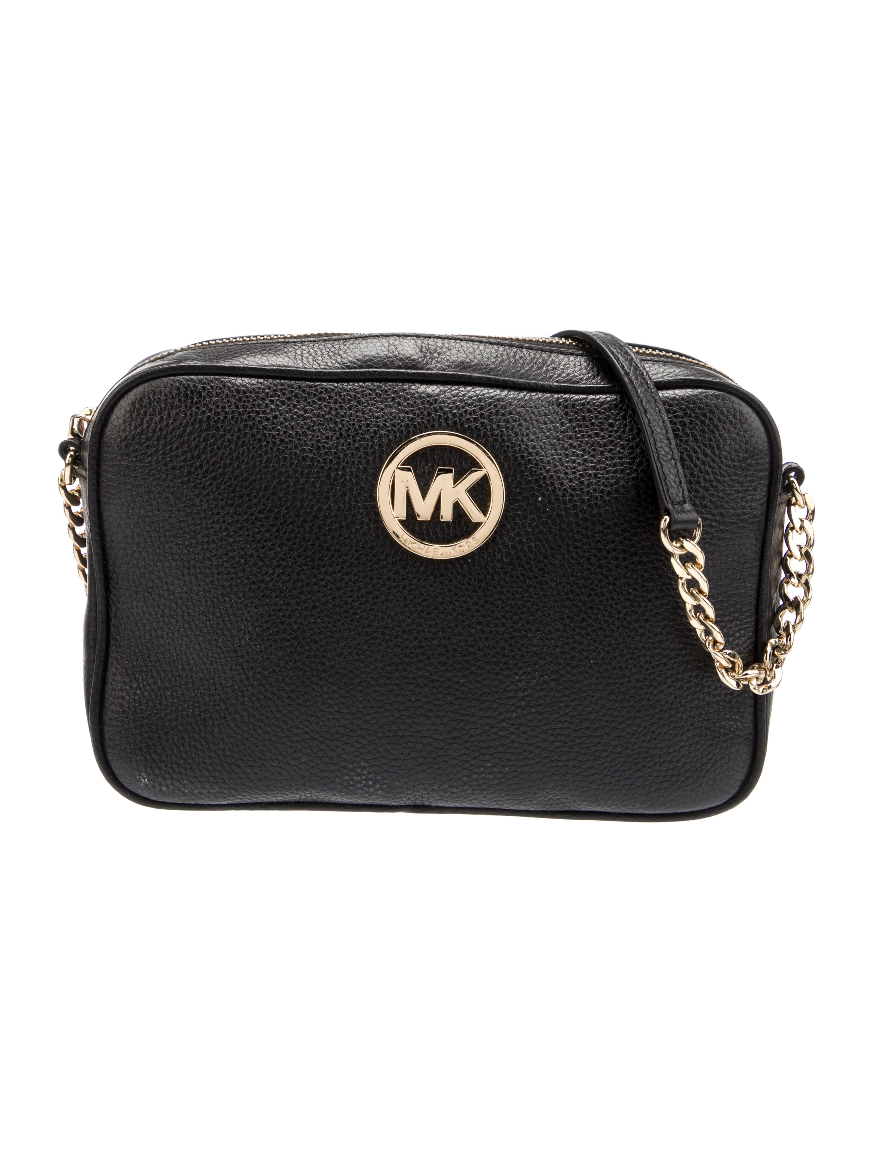 Michael Michael Kors MK Monogram Crossbody Bag - Brown Crossbody Bags ...