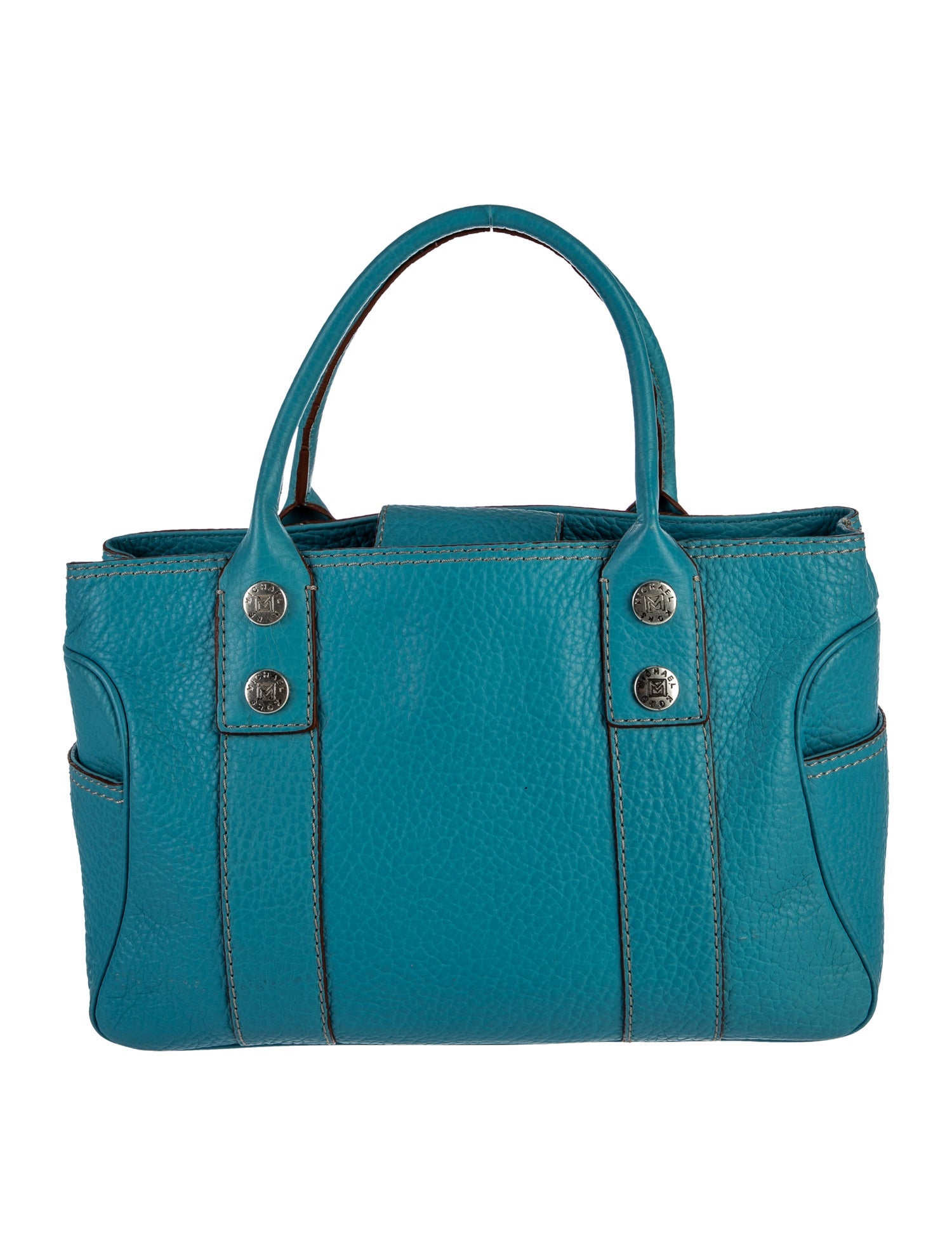 Michael Michael Kors Pebbled Leather Tote - Blue Handle Bags, Handbags ...