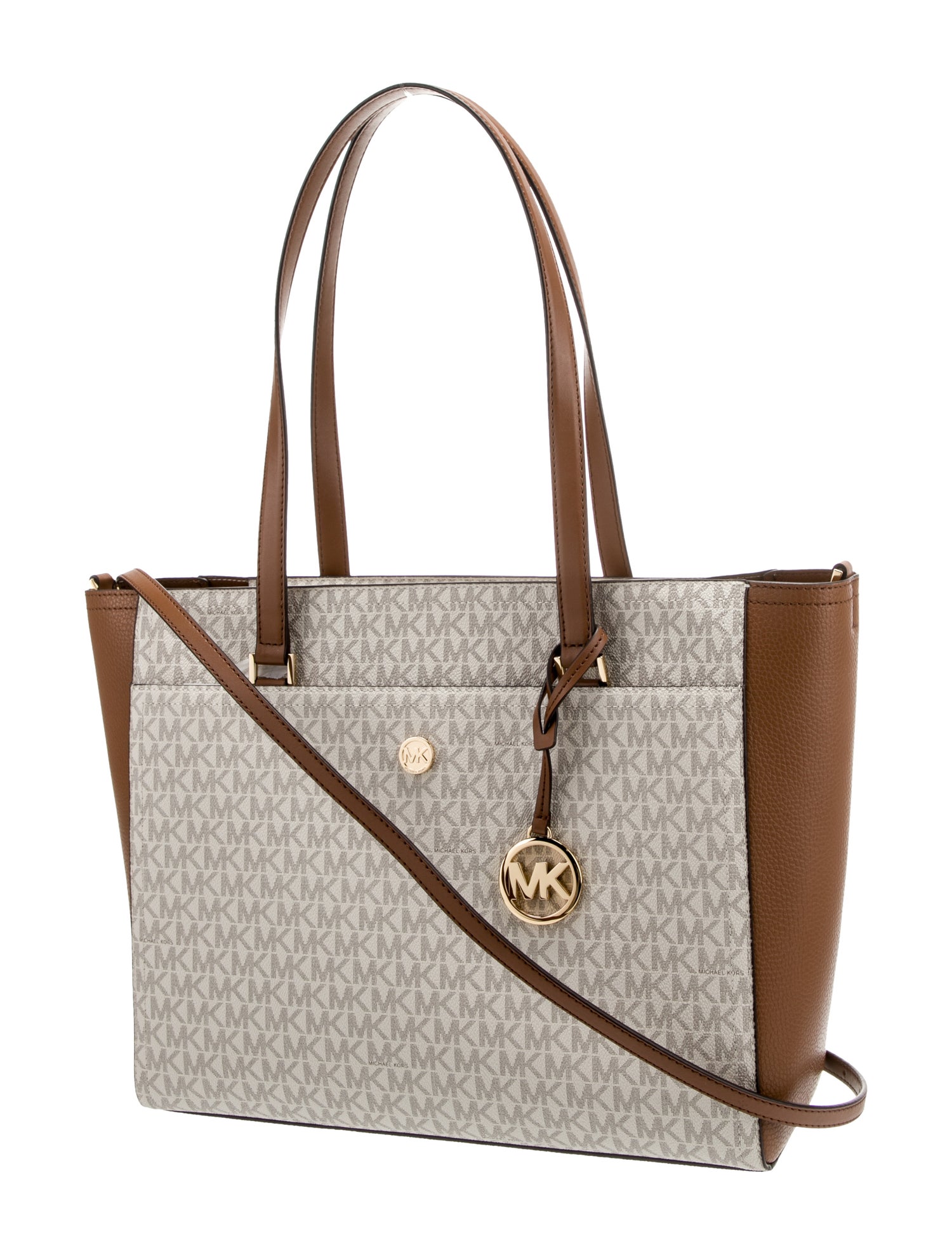 Michael Michael Kors Coated Canvas Tote Bag w/Tags - Neutrals Totes ...