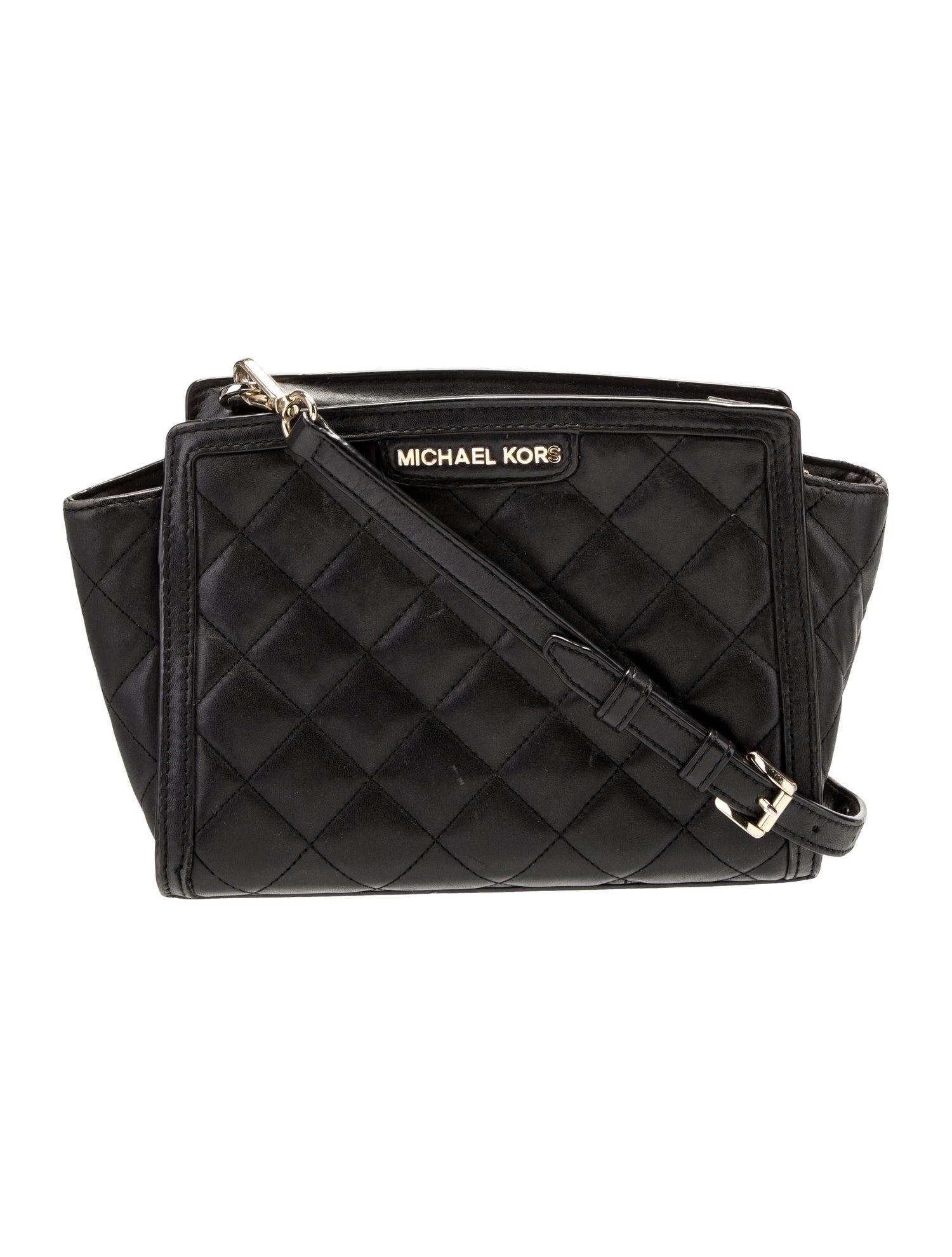 Michael Michael Kors Leather Crossbody Bag - Black Crossbody Bags ...