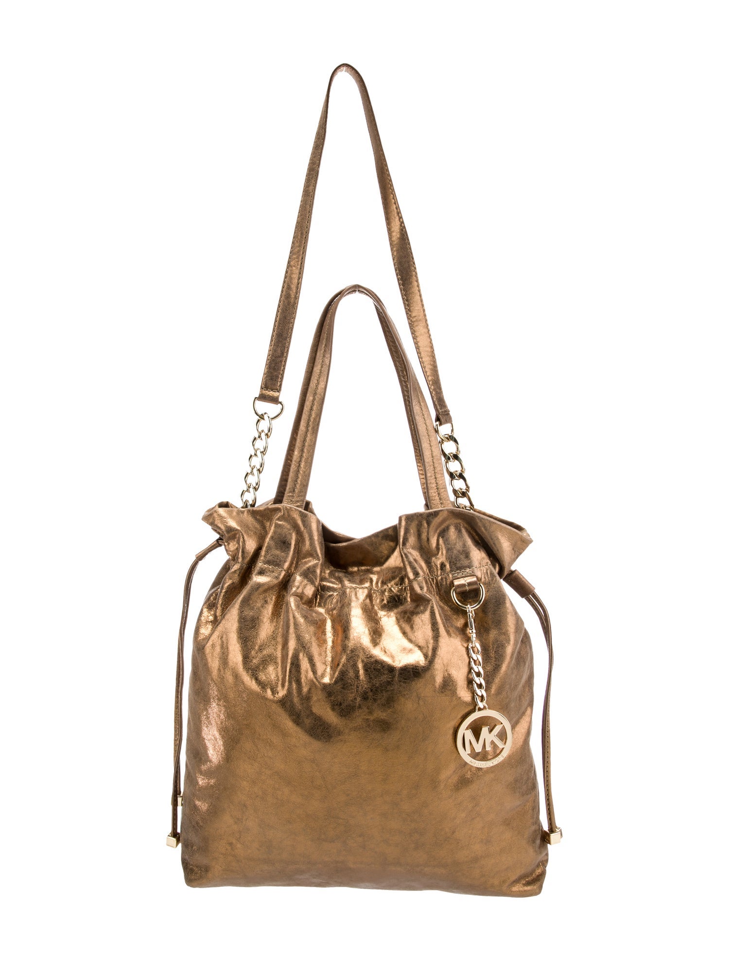 Michael Michael Kors Metallic Leather Tote Bag - Gold Totes, Handbags ...