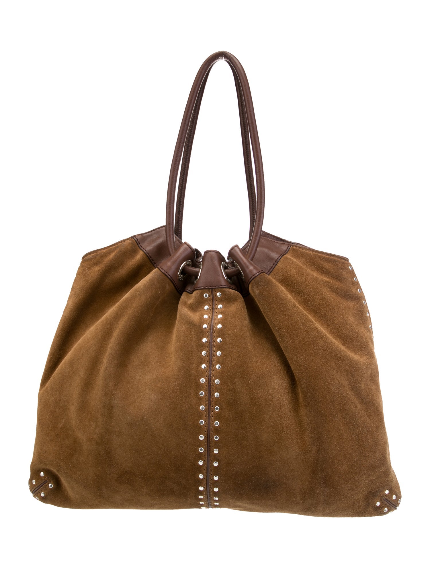 Michael Michael Kors Studded Hobo Bag - Brown Totes, Handbags ...