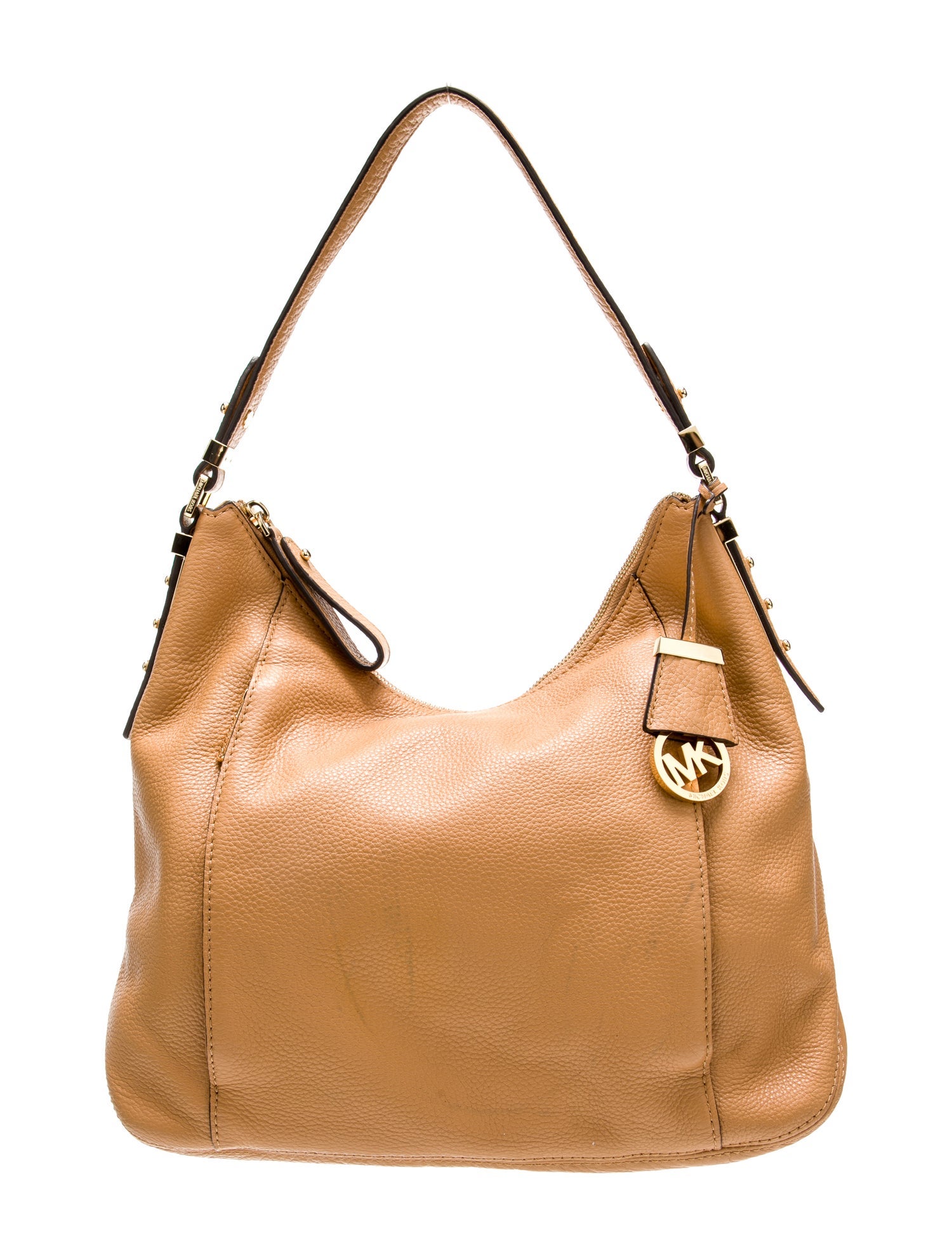 Michael Michael Kors Textured Leather Hobo - Brown Hobos, Handbags ...