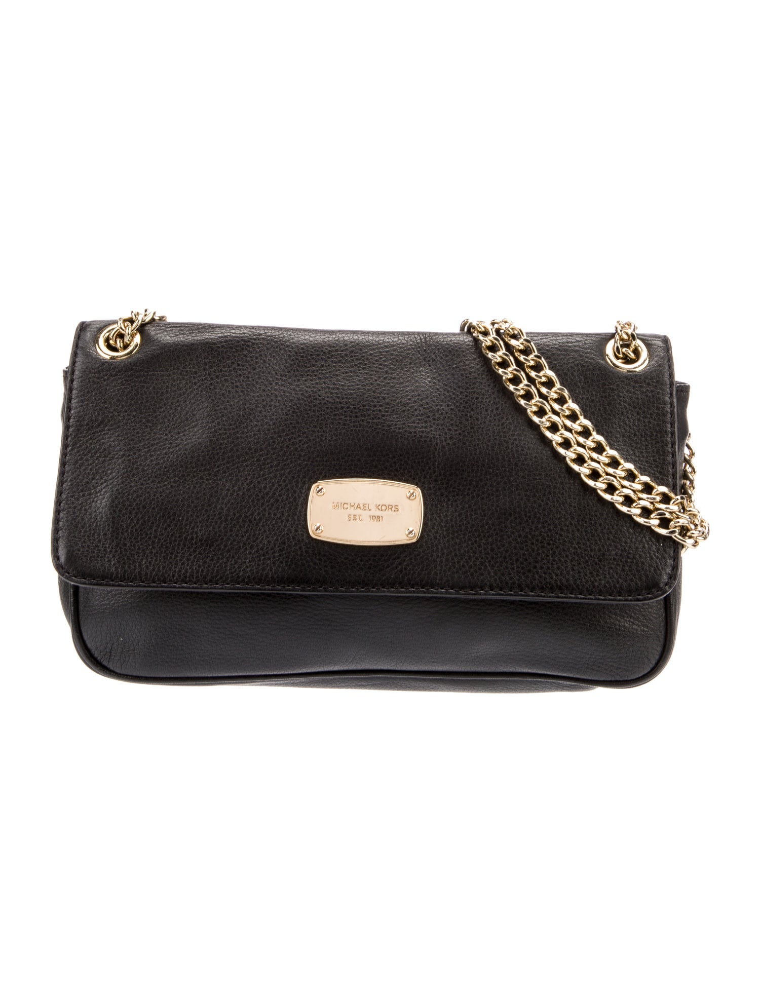 Sandro Leather Chain Link Shoulder Bag - Black Shoulder Bags, Handbags ...