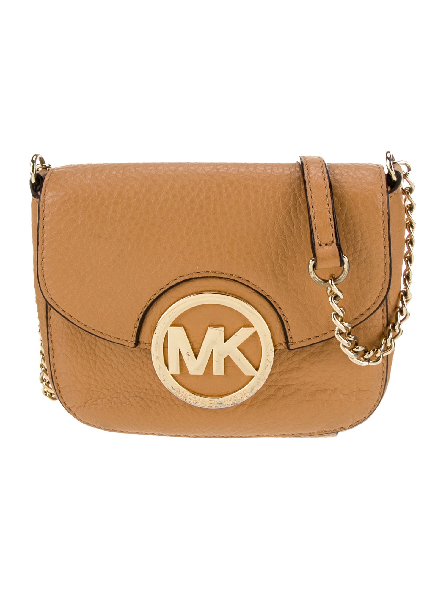Michael Michael Kors Leather Crossbody Bag - Brown Crossbody Bags, Handbags - WM5179218 | The ...