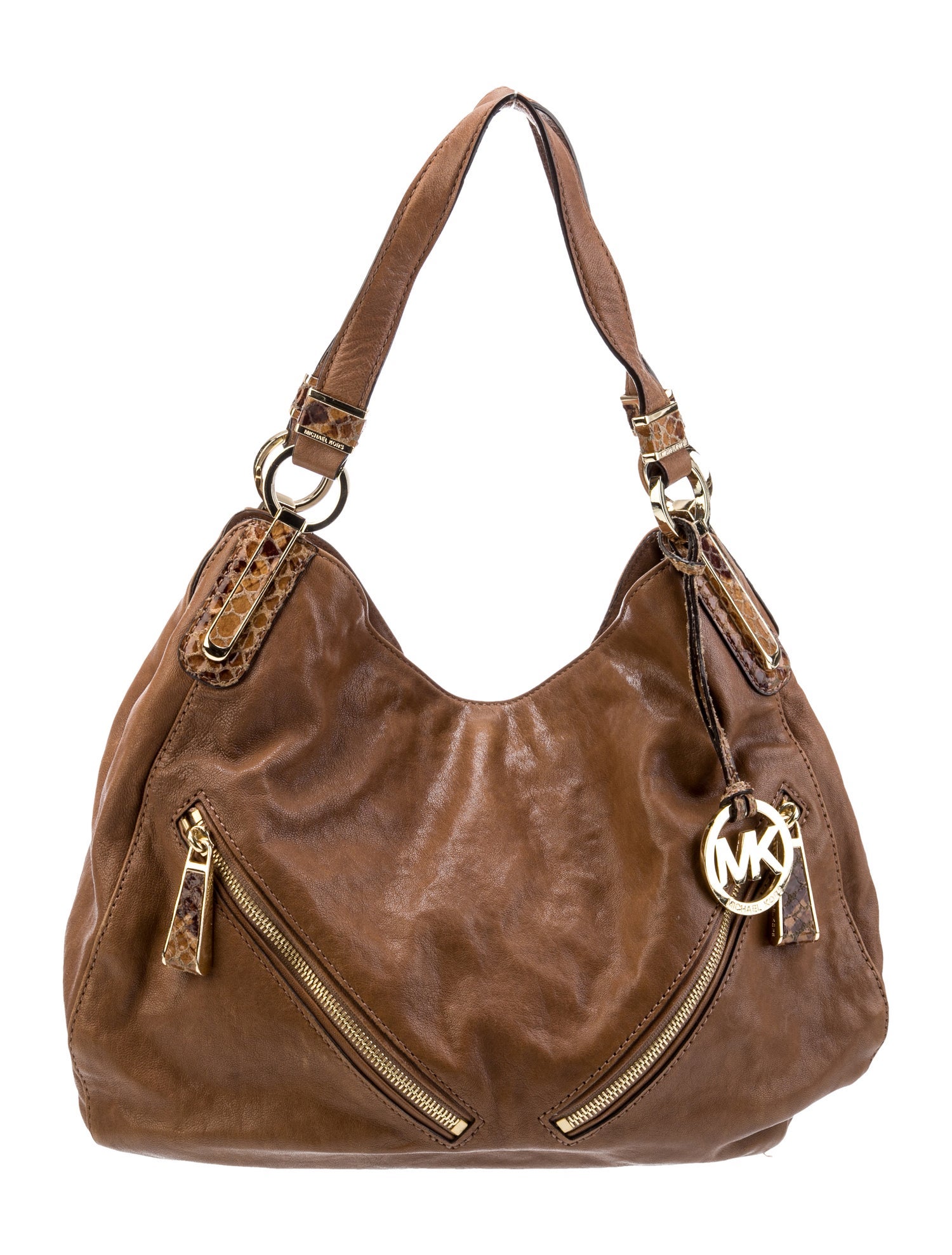 Michael Michael Kors Leather Shoulder Bag - Brown Shoulder Bags ...