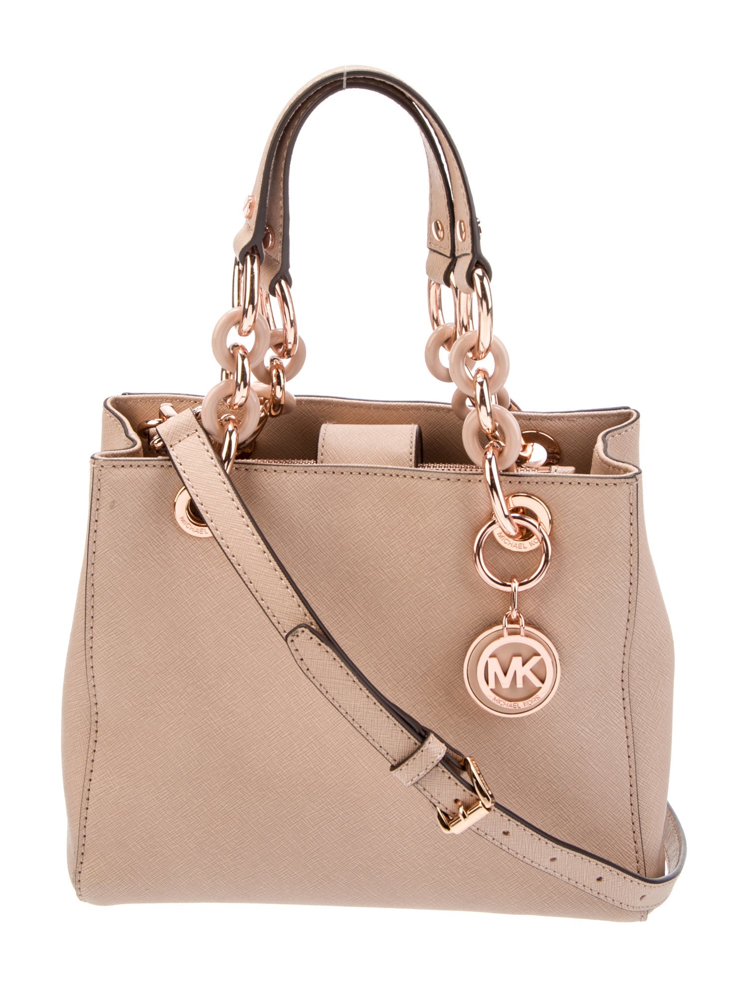Michael Michael Kors Leather Bucket Bag - Neutrals Crossbody Bags ...