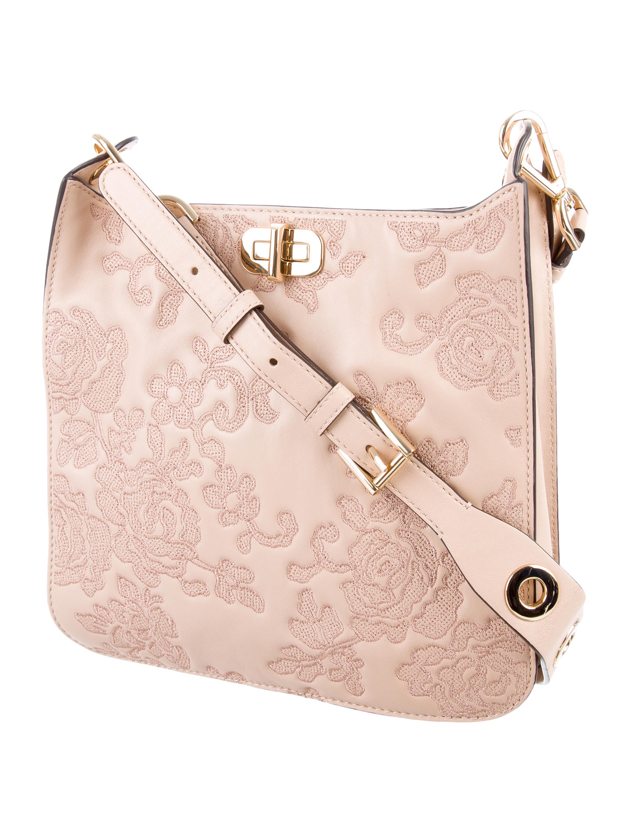 Michael Michael Kors Floral Embroidered Shoulder Bag - Handbags ...