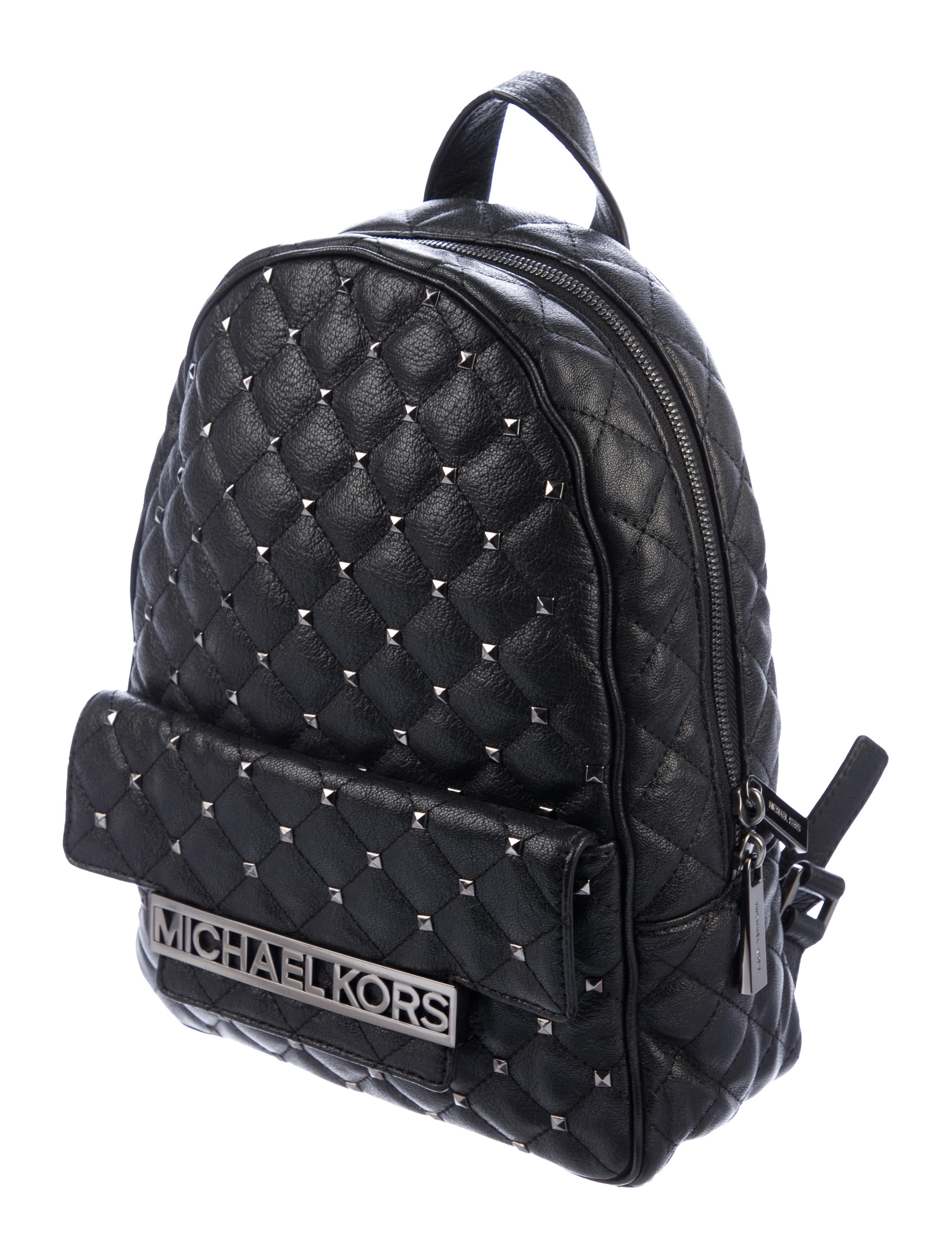 Michael Michael Kors Quilted Leather Backpack - Black Backpacks ...