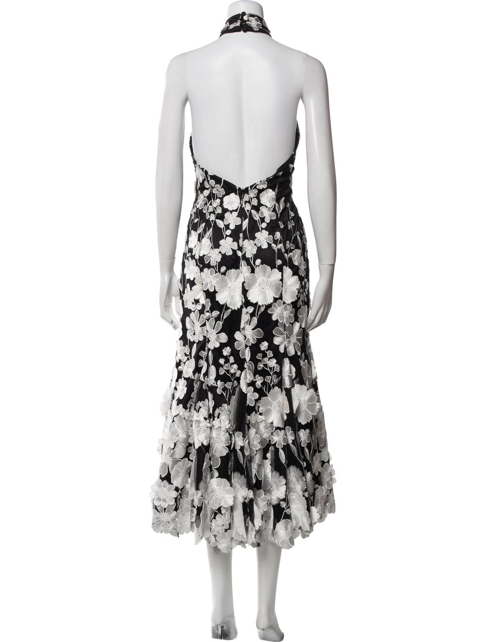 Milly Floral Print Long Dress - Black Dresses, Clothing - WM6100710 ...