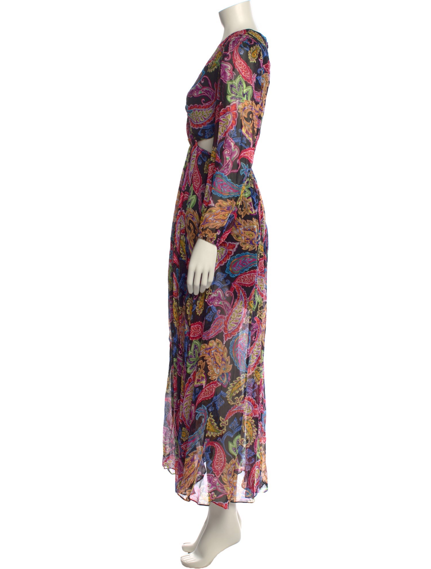 byTiMo Floral Print Long Dress - Pink Dresses, Clothing - WBYTI22471 ...