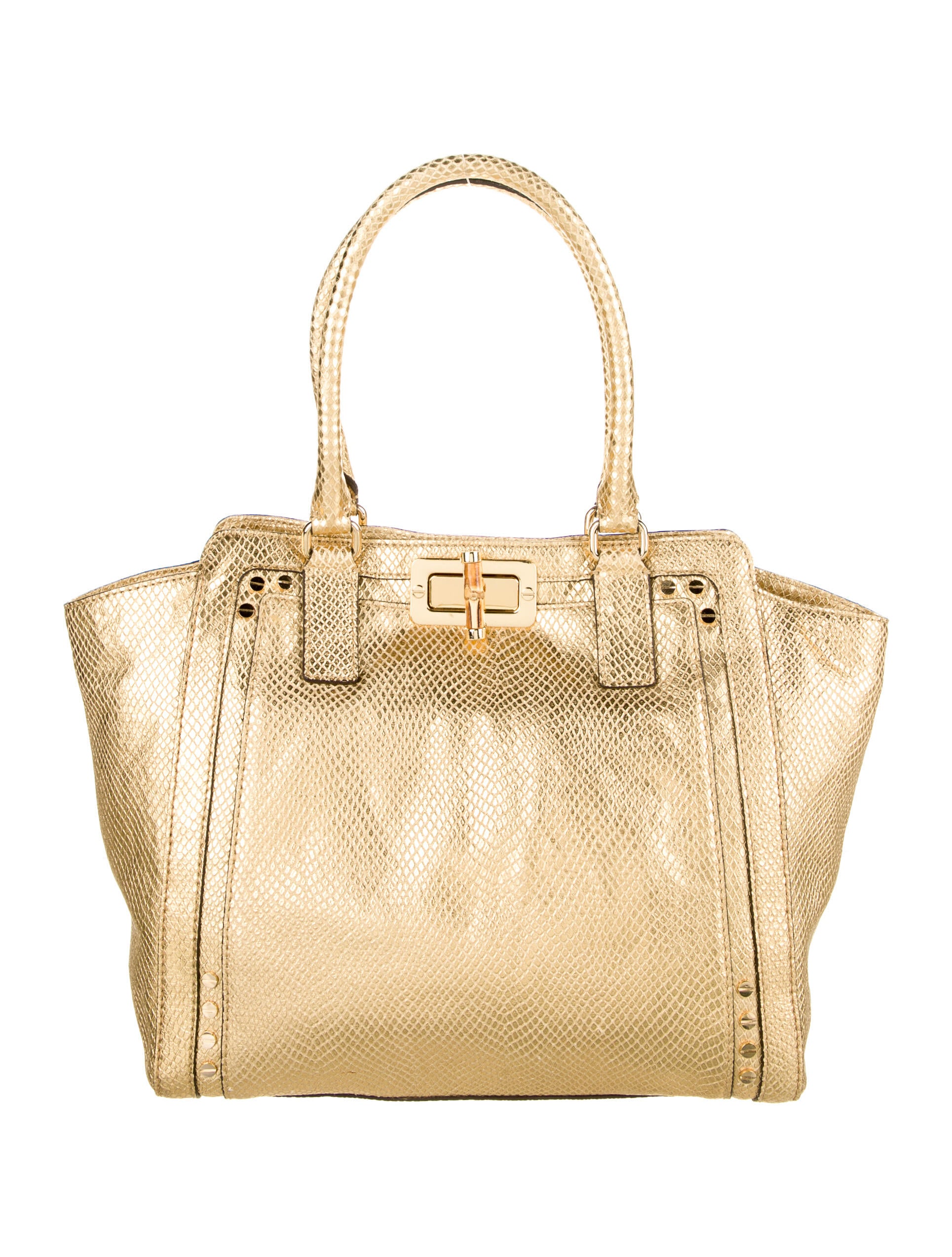 Milly Leather Tote - Gold Totes, Handbags - WM669435 | The RealReal